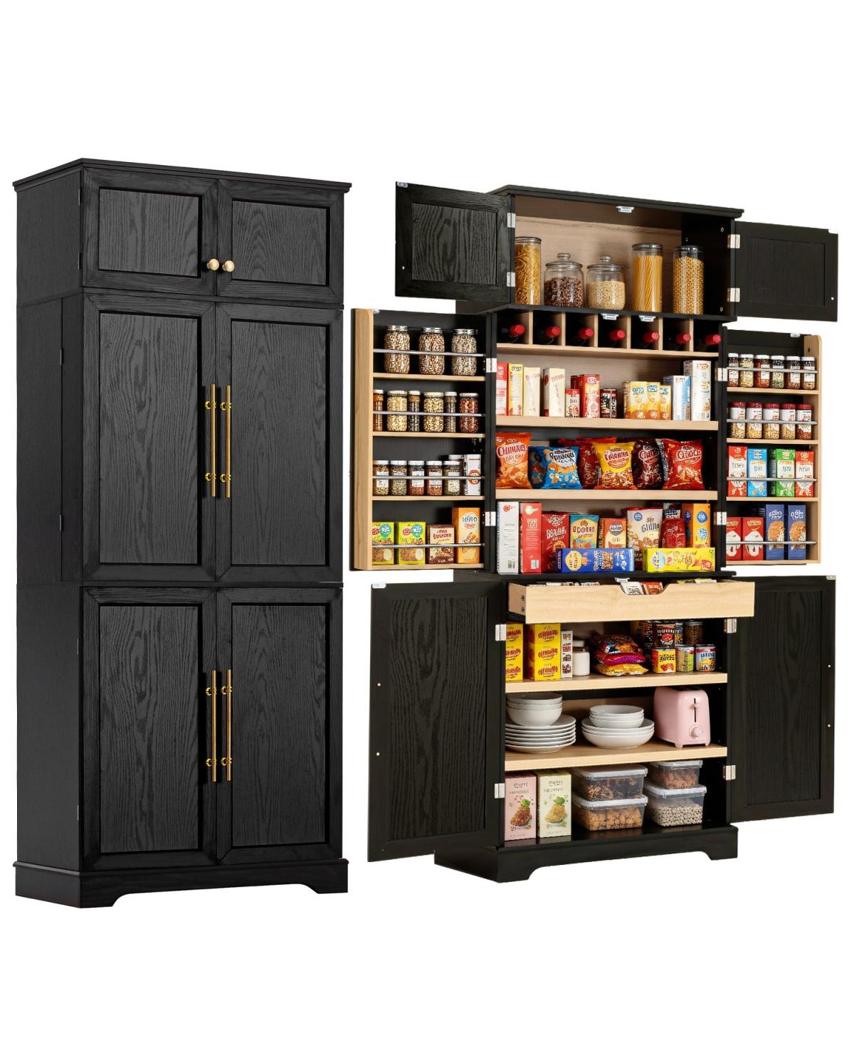 Click here for Streamdale Furniture 78.2 Farmhouse Kitchen Pantry... prices