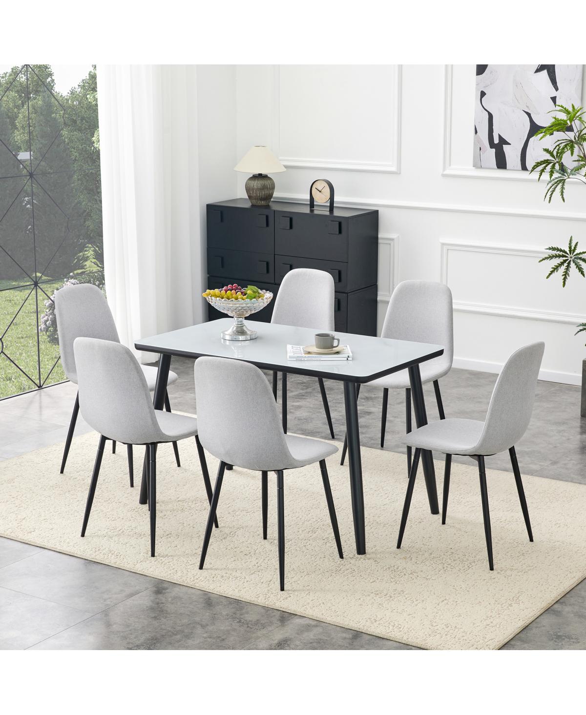 Click here for Streamdale Furniture Modern 7-Piece Dining Set: Ma... prices