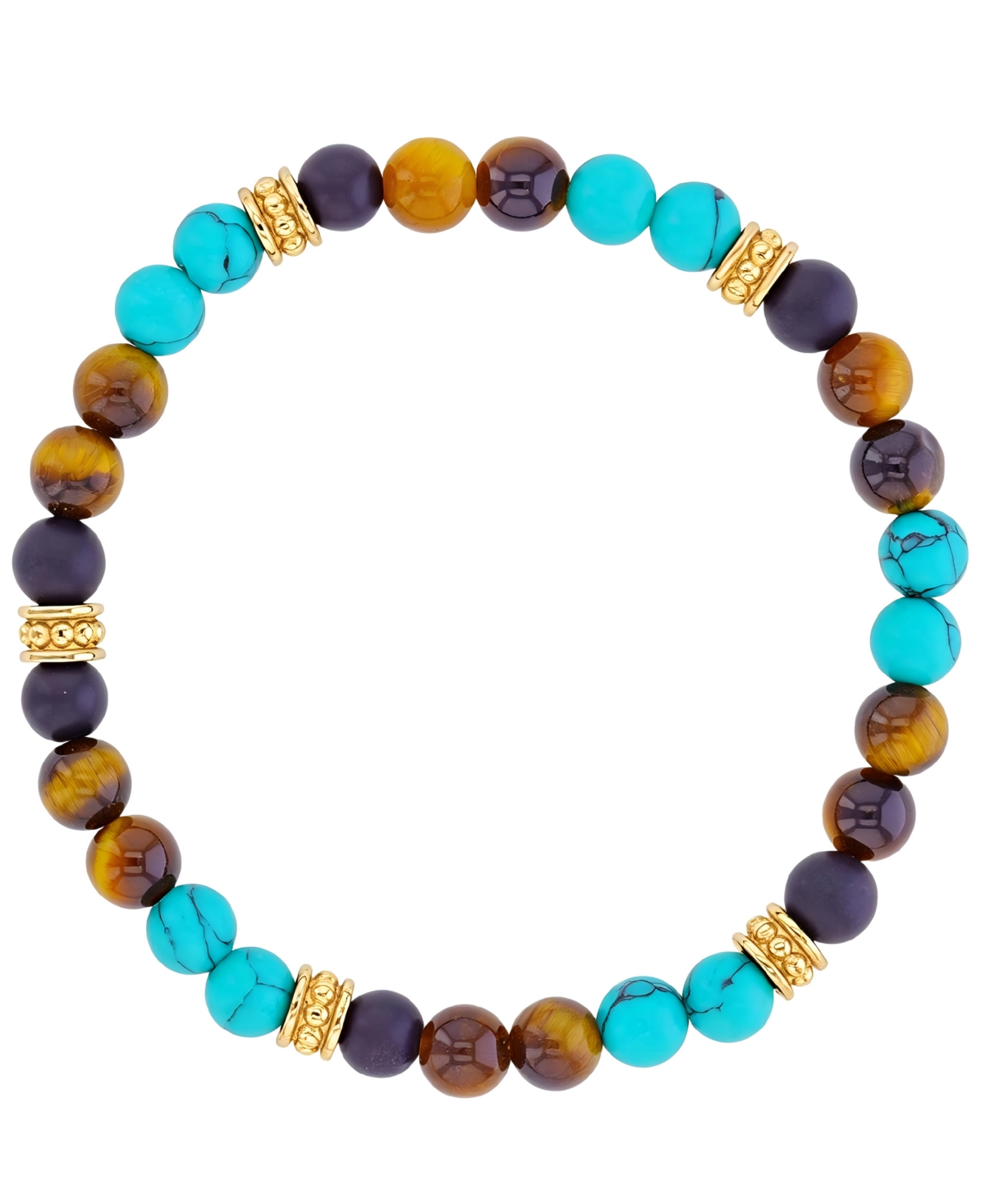 Click here for Quiksilver Mens 18k Yellow Gold-Plated Onyx Tiger... prices