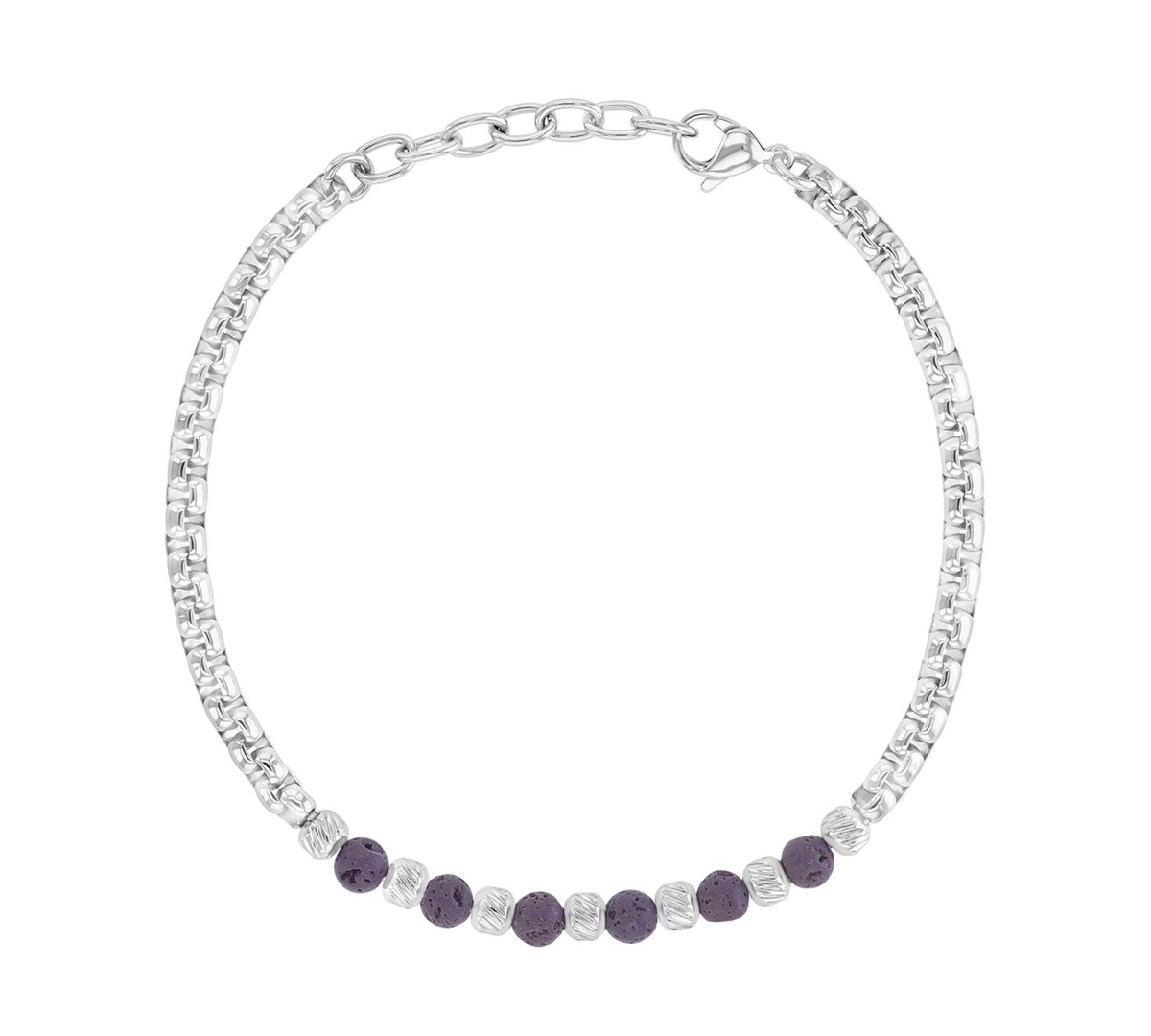Click here for Quiksilver Mens Platinum-Plated Lava Chain Bracele... prices