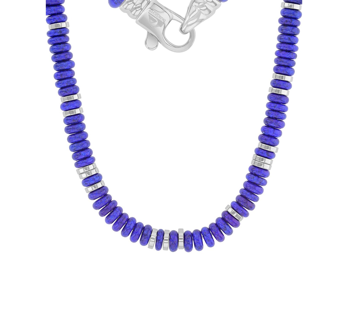 Click here for Quiksilver Mens Platinum-Plated Steel Lapis Beaded... prices