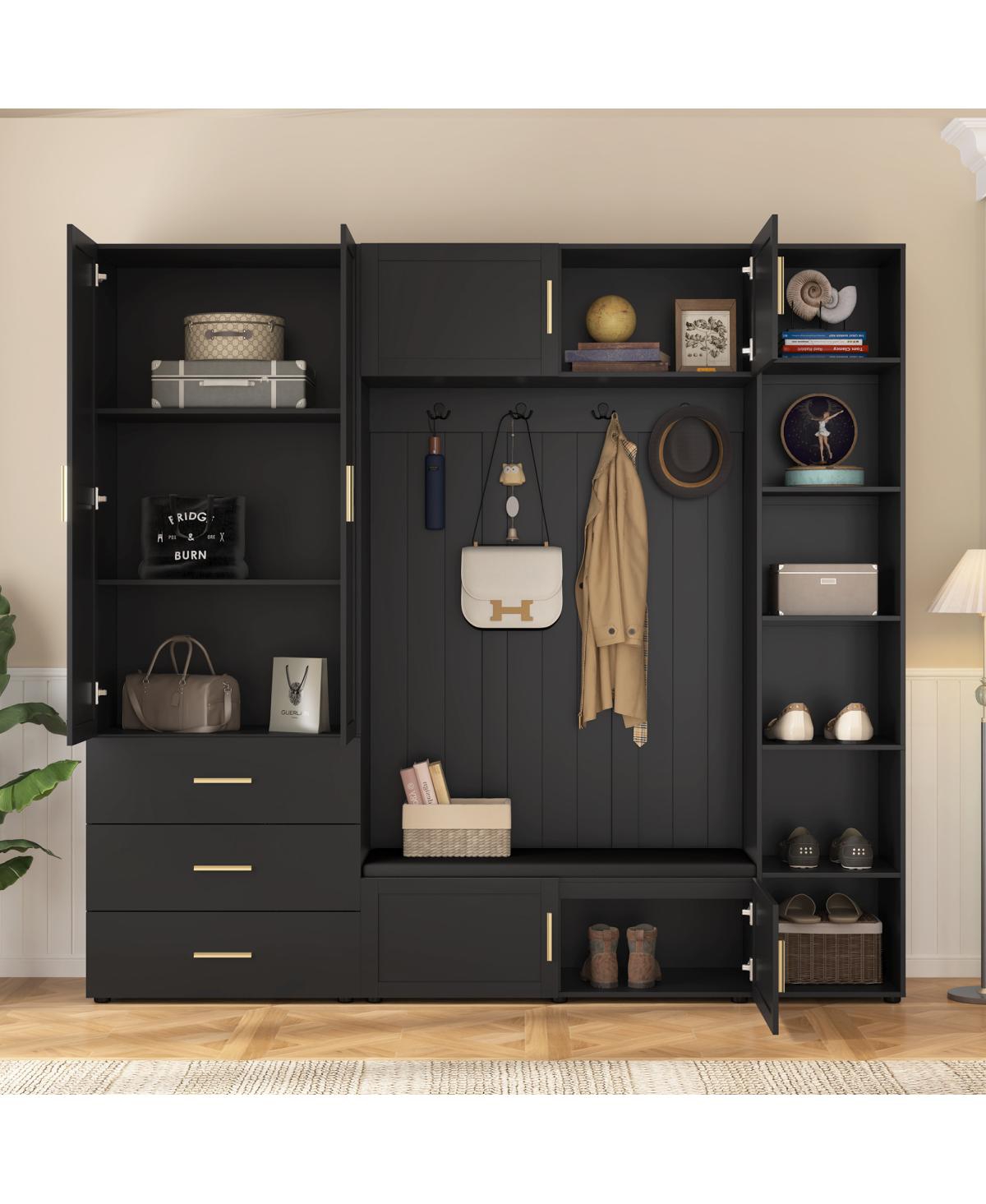 Click here for Streamdale Furniture 4-in-1 American Style Hall Tr... prices
