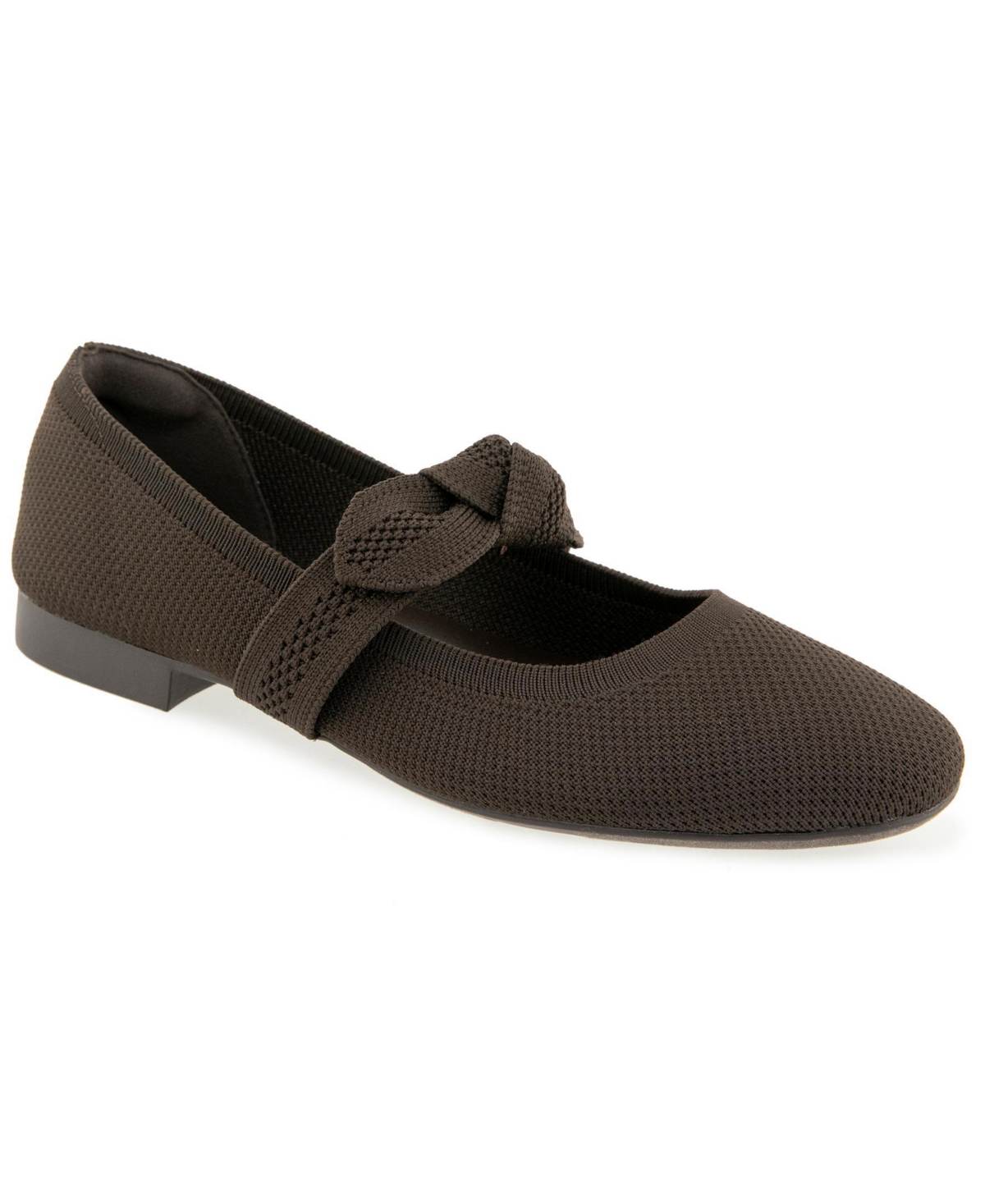 Click here for Kensie Womens Ezir Knit Ballet Flat - Dark chocola... prices