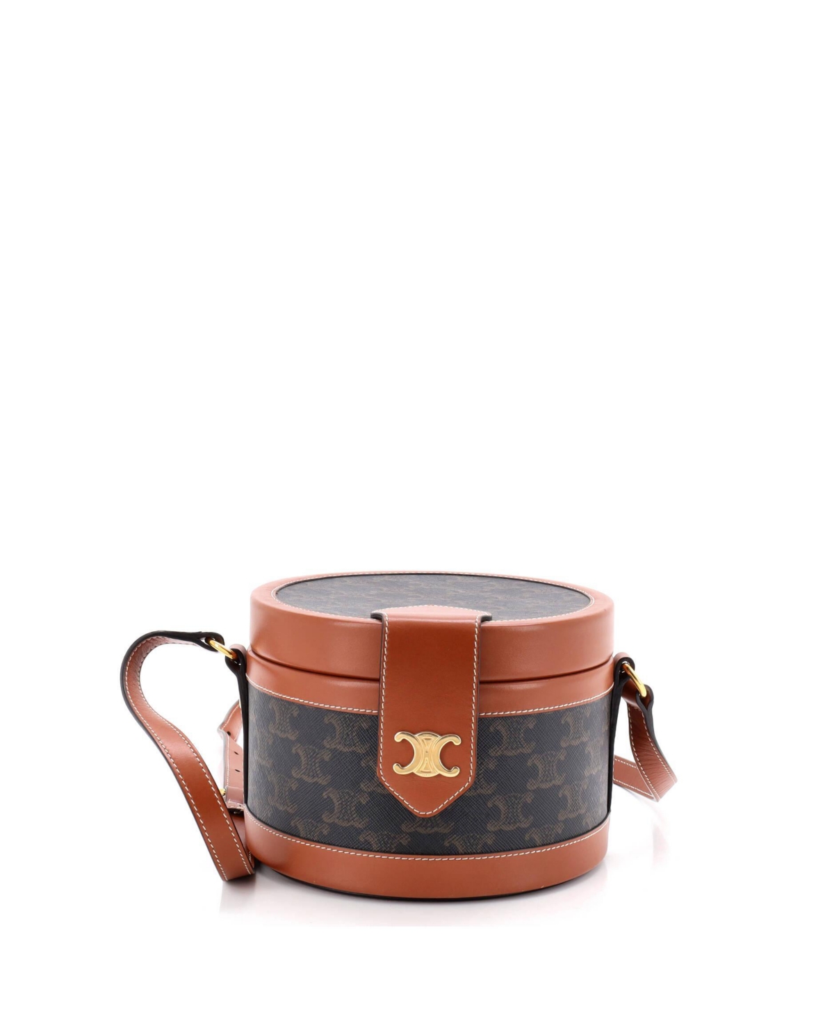 Click here for Pre-Owned Celine Medium Tambour Bag Triomphe Coate... prices