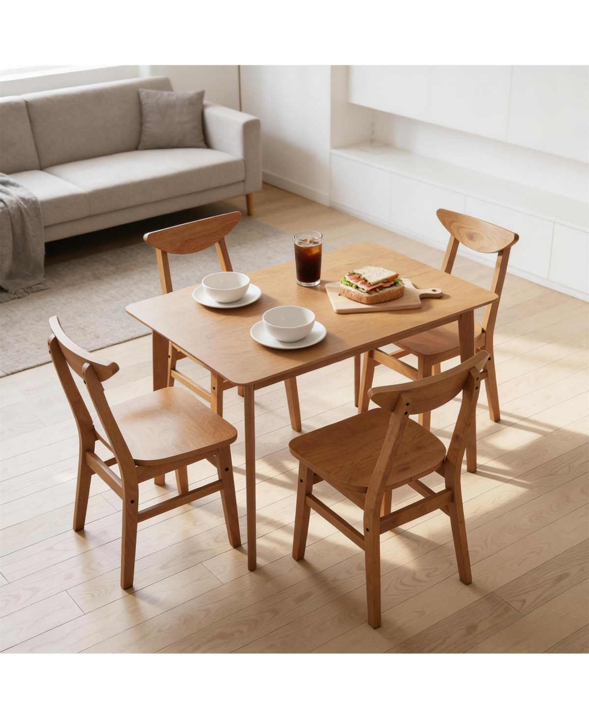 Click here for Clihome 5-Piece Wooden Dining Set Dining Room Furn... prices