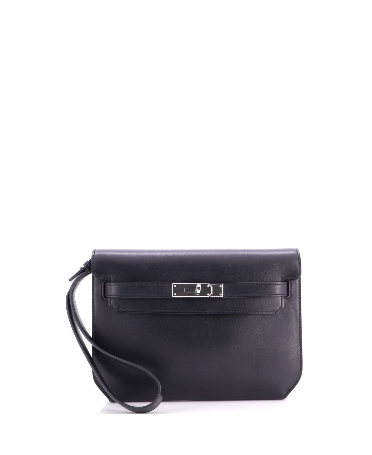 Click here for Pre-Owned HERMES 25 Kelly Depeches Pouch Evergrain... prices