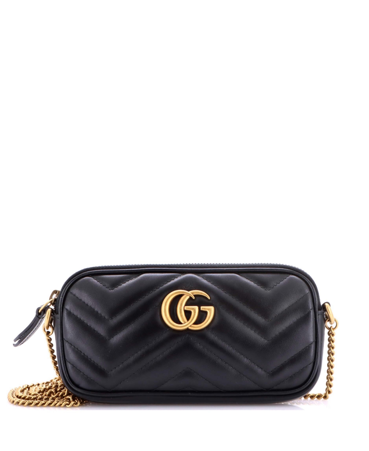 Click here for Pre-Owned Gucci Mini Gg Marmont Chain Crossbody Ba... prices