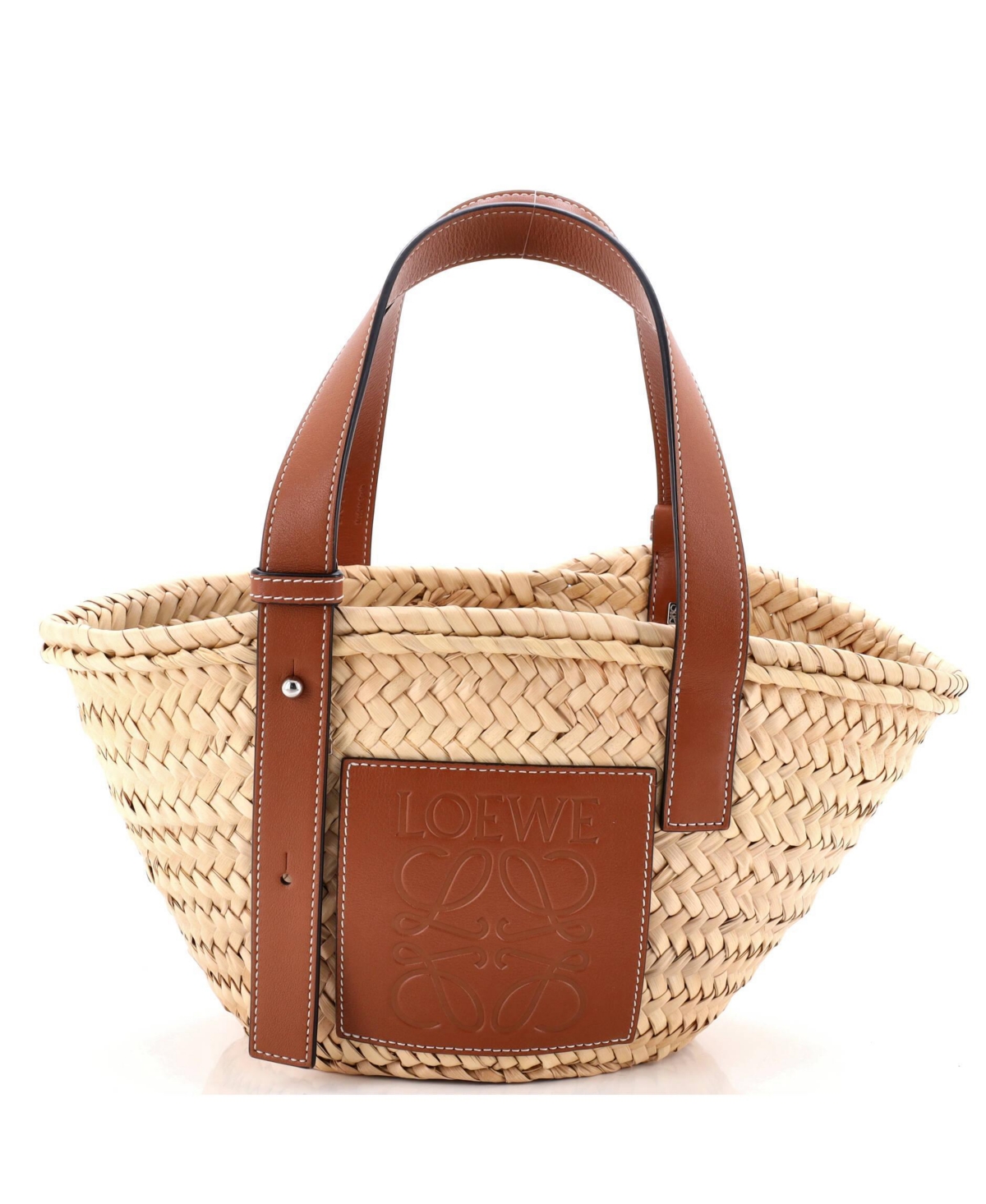 Click here for Pre-Owned Loewe Small Basket Tote Raffia - Natural prices