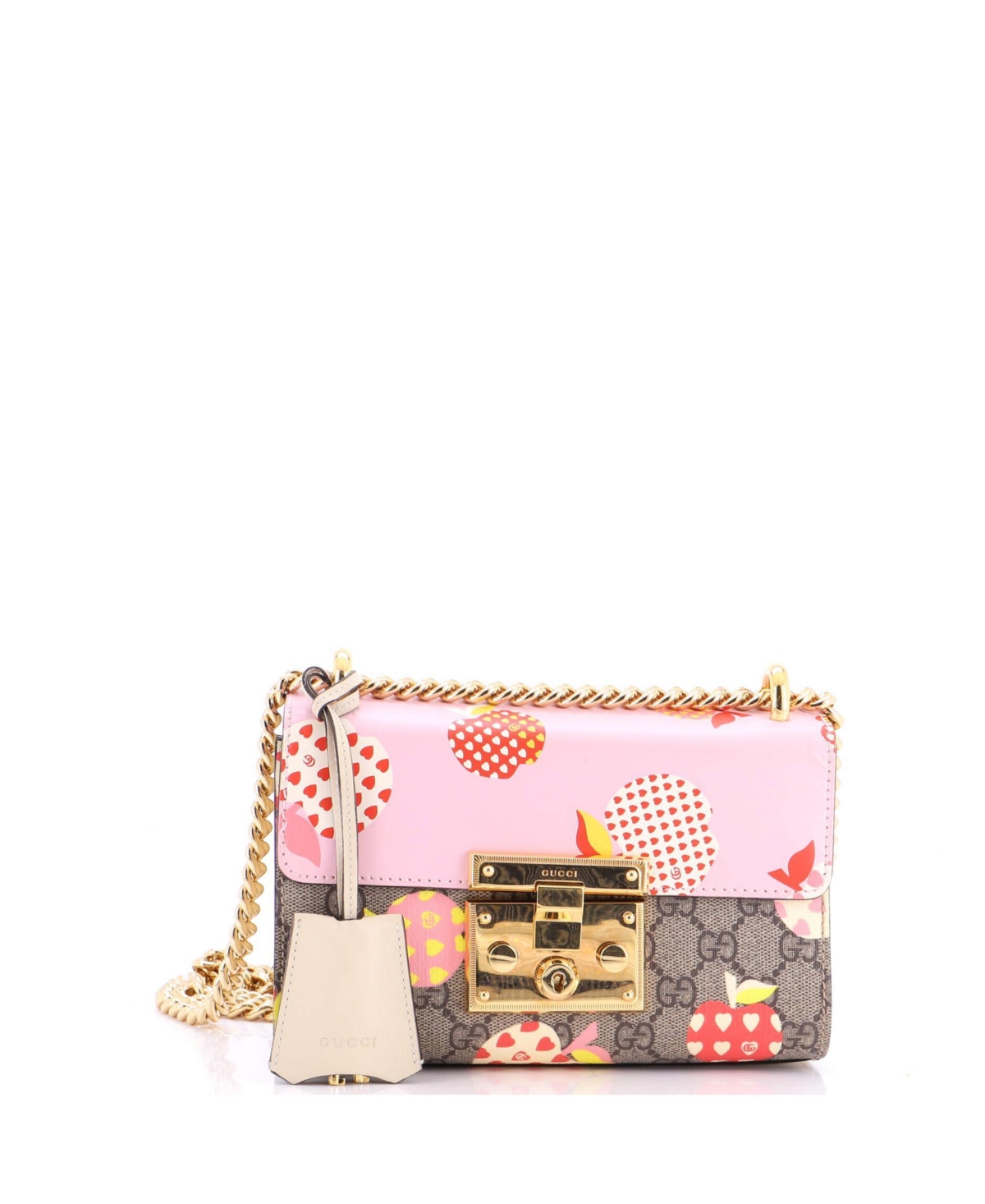 Click here for Pre-Owned Gucci Small Padlock Shoulder Bag Printed... prices