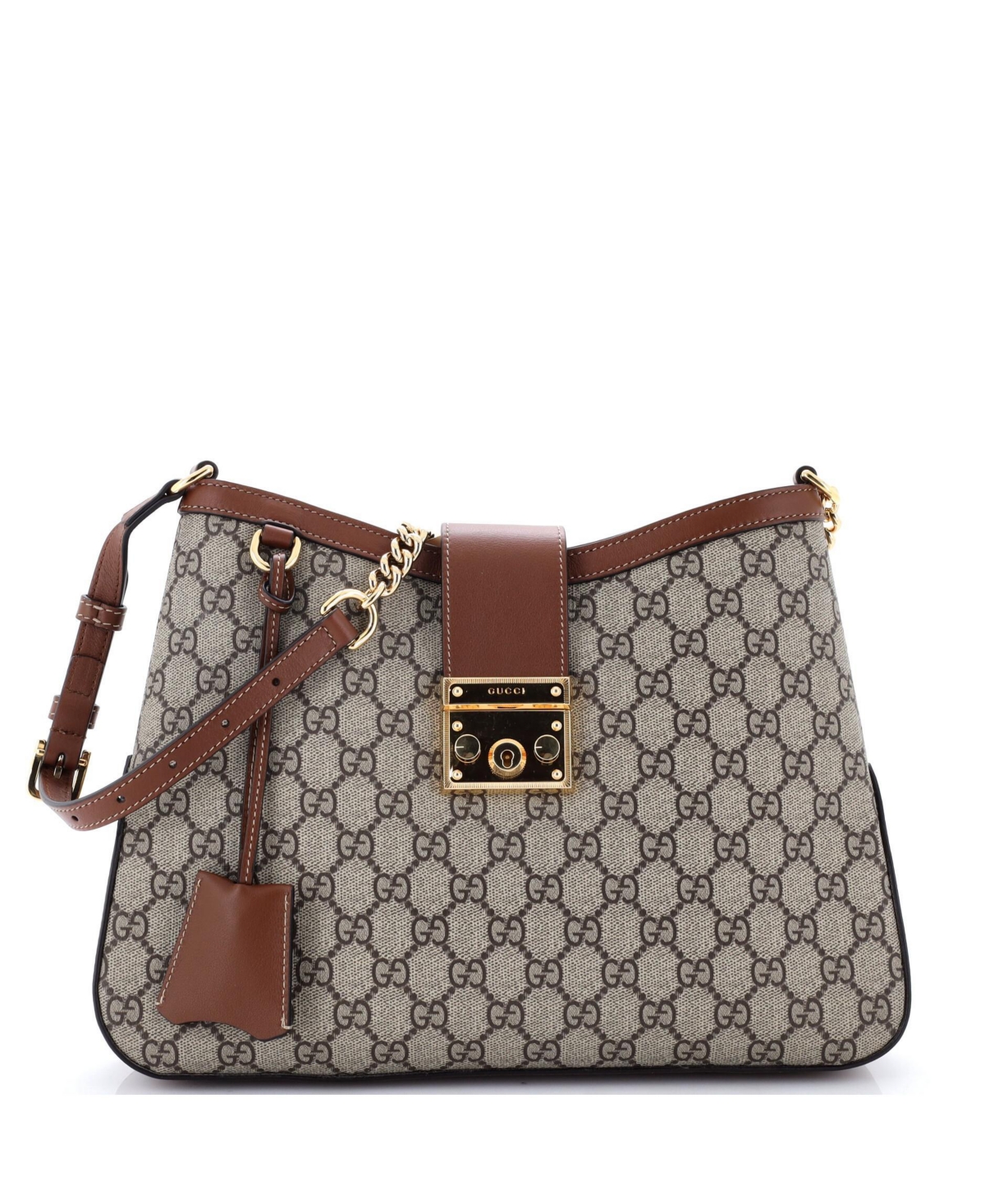 Click here for Pre-Owned Gucci Medium Padlock Chain Shoulder Bag... prices
