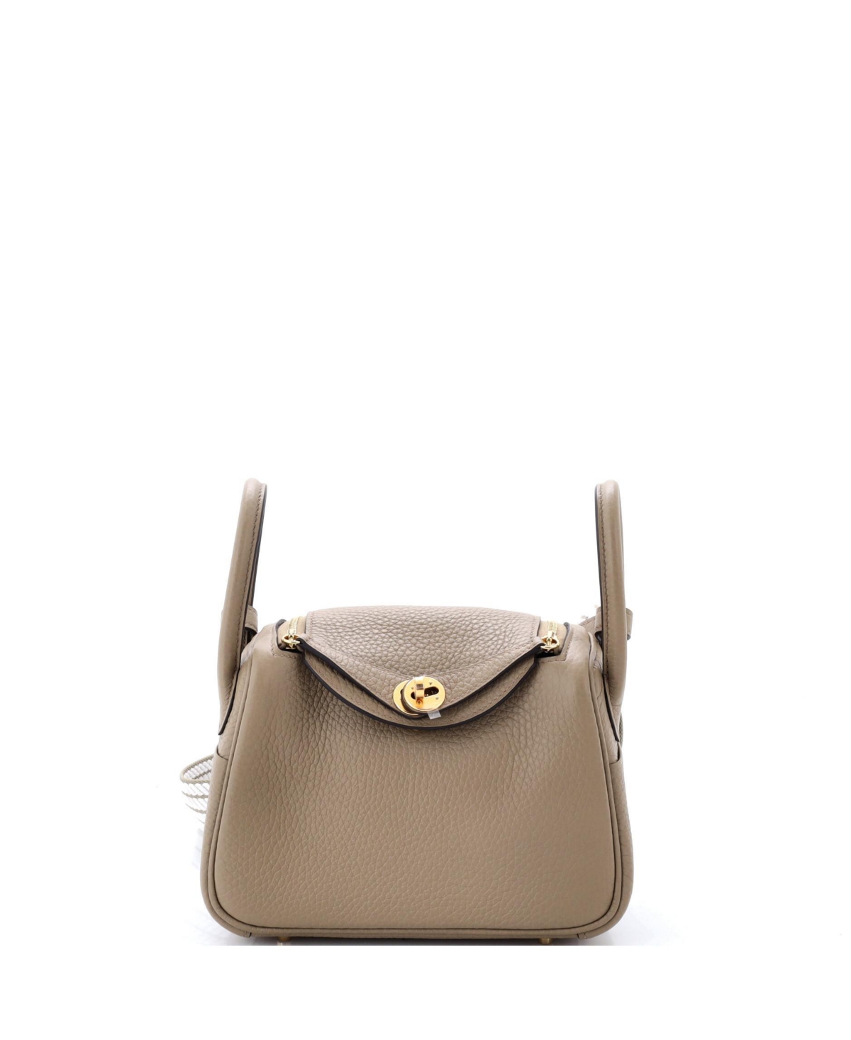 Click here for Pre-Owned HERMES Mini Lindy Bag Clemence - Brown prices