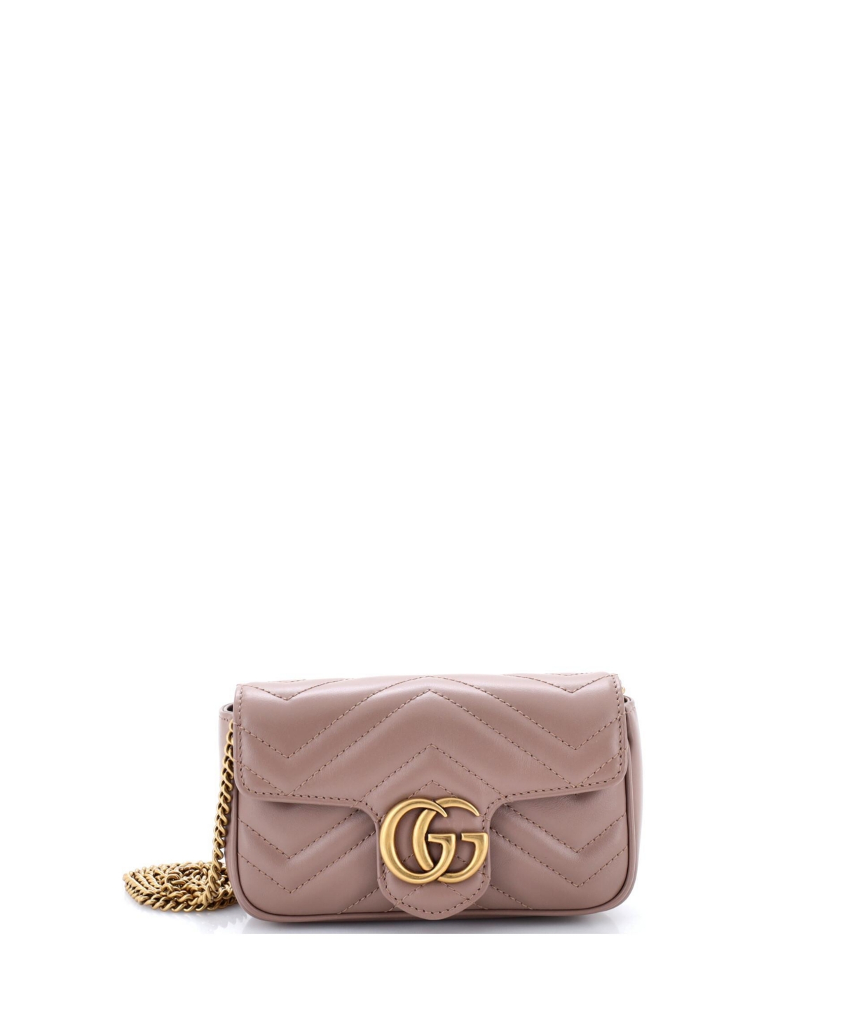 Click here for Pre-Owned Gucci Super Mini Gg Marmont Flap Bag Mat... prices