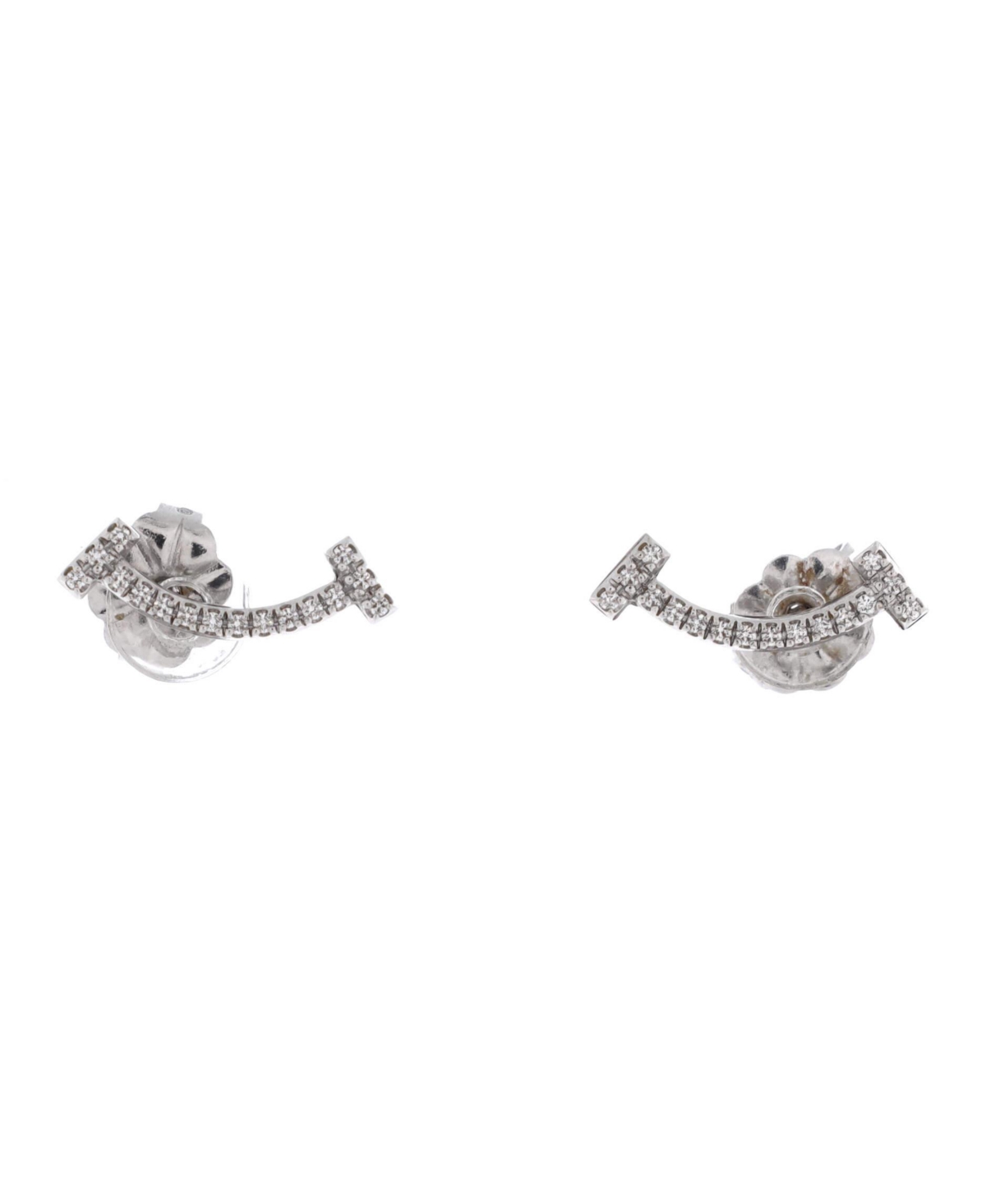 Click here for Pre-Owned Tiffany & Co T Smile Stud Earrings - 18k... prices