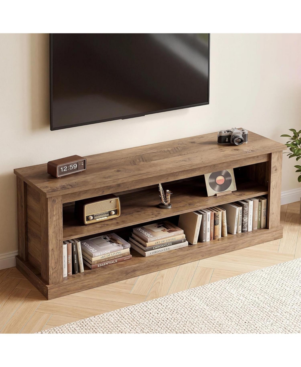 Click here for Tribesigns 63 Tv Stand for TVs up to 70  Rustic Te... prices