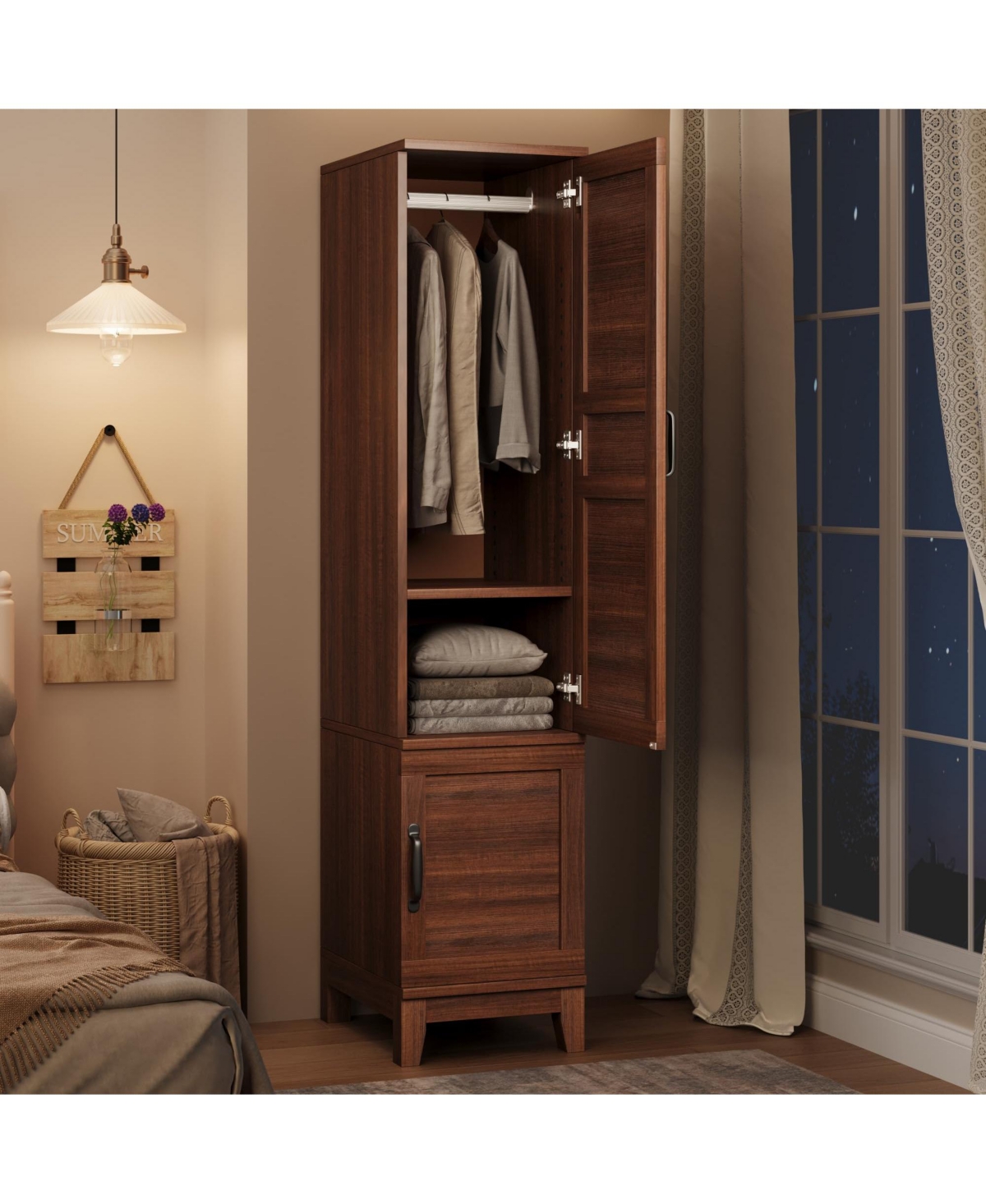 Click here for gaomon Heavy Duty Wooden Armoire Wardrobe Closet â... prices