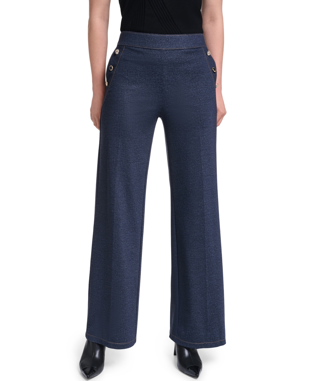 Click here for Karl Lagerfeld Paris Womens Knit Sailor Pants - Na... prices
