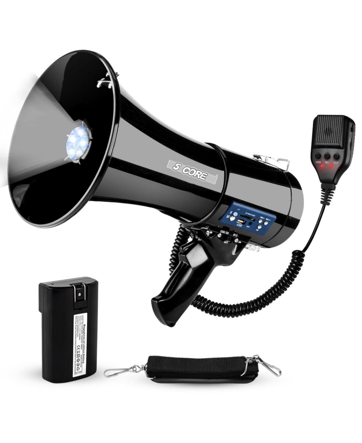 Click here for 5core Megaphone Bullhorn 50W Speaker Bluetooth Sir... prices