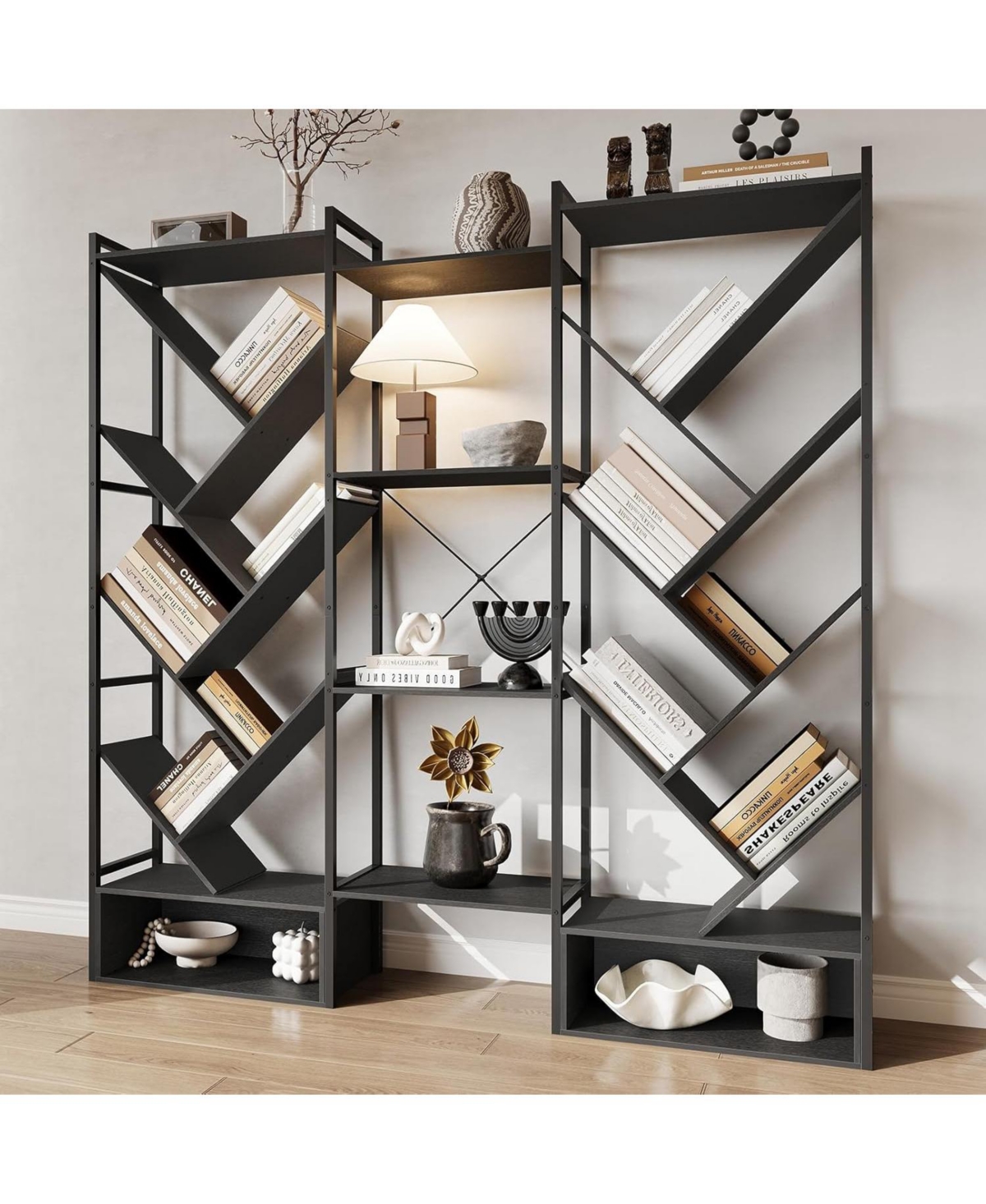 Click here for gaomon Triple 6 Tier Bookshelf  Large Bookcase Ind... prices