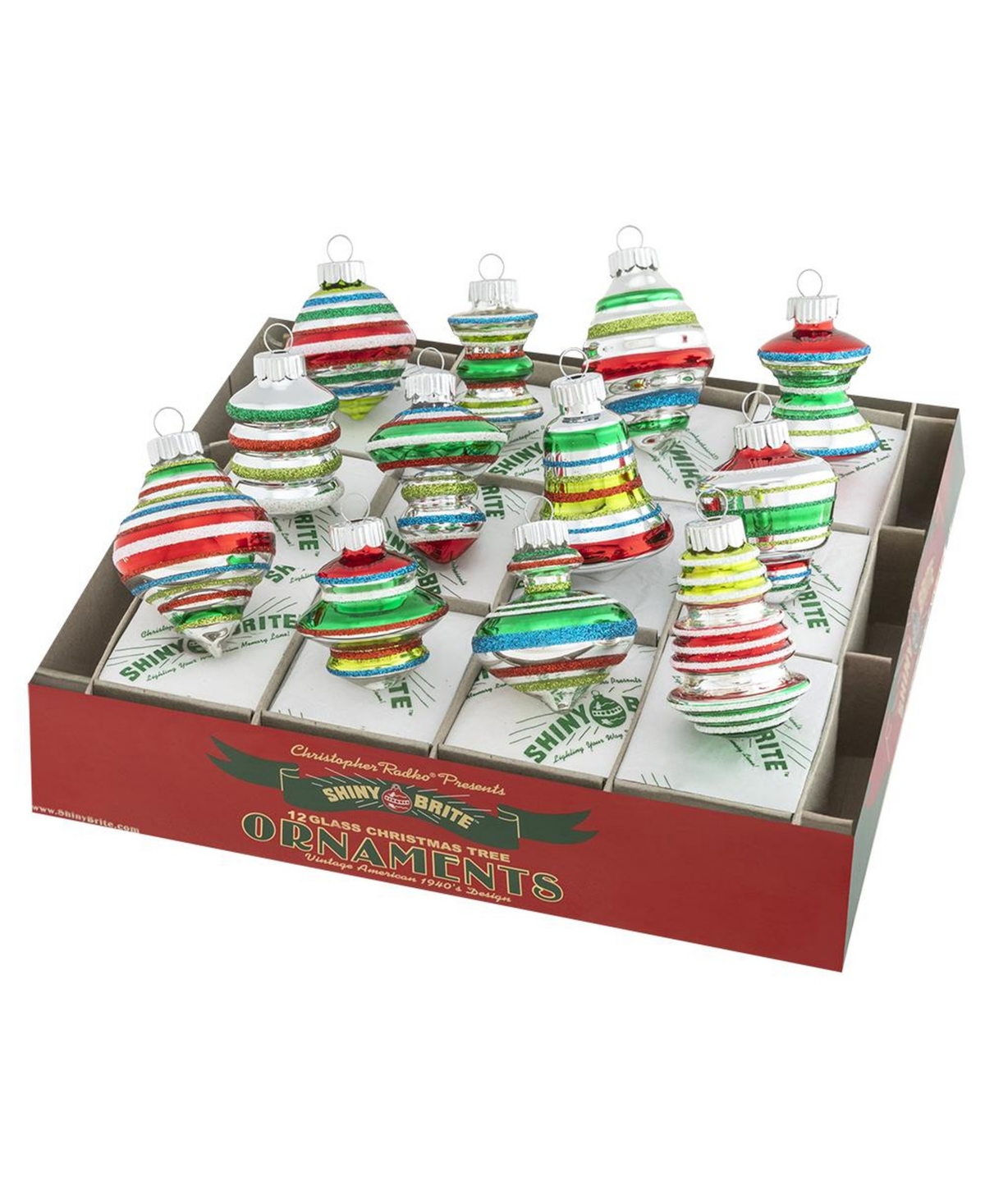 Click here for Shiny Brite Holiday Splendor 12-Piece 1.75 Decorat... prices