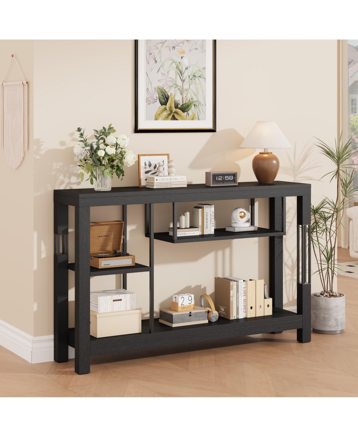 Click here for gaomon Industrial Console Table  47 Inch Narrow En... prices