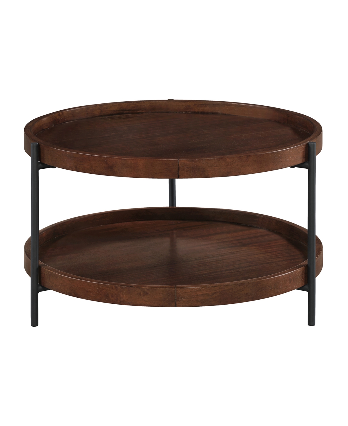 Click here for Convenience Concepts Lunar 30 Wood Round Coffee Ta... prices