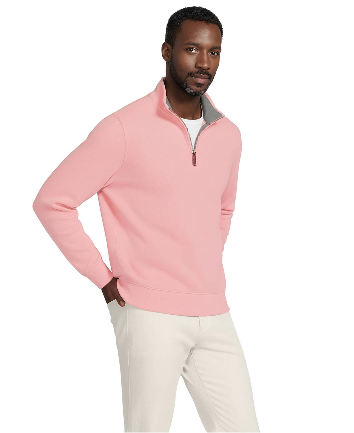 Click here for Lands End Big & Tall Bedford Rib Quarter Zip Sweat... prices