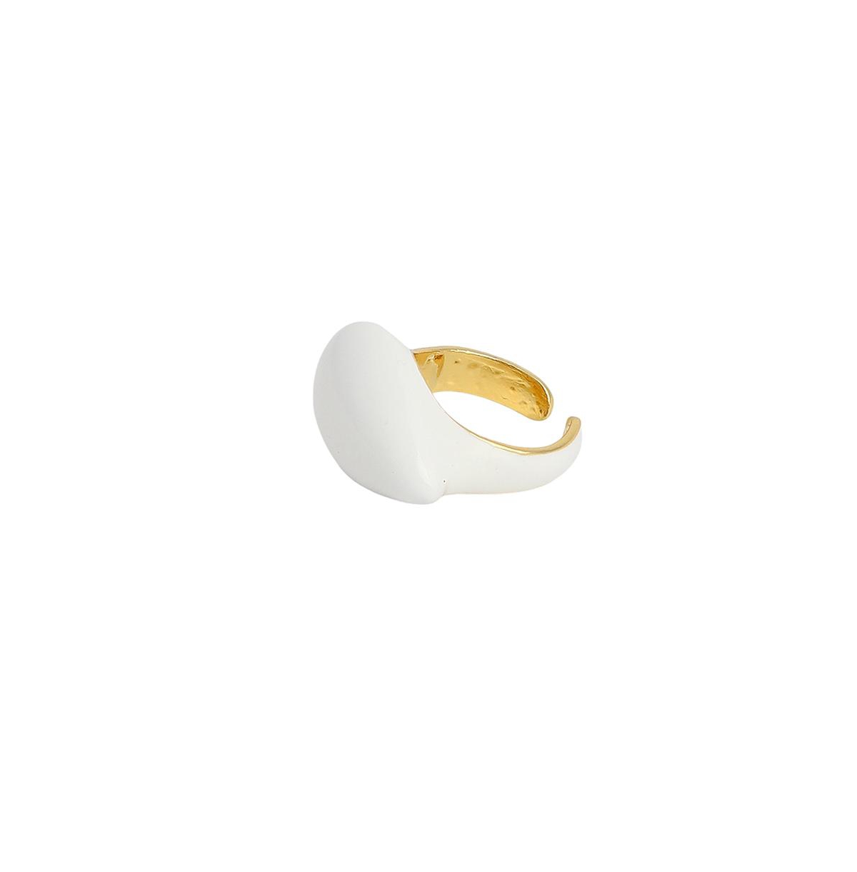 Click here for Sohi Womens Daisy The Teardrop Finger Ring - White prices