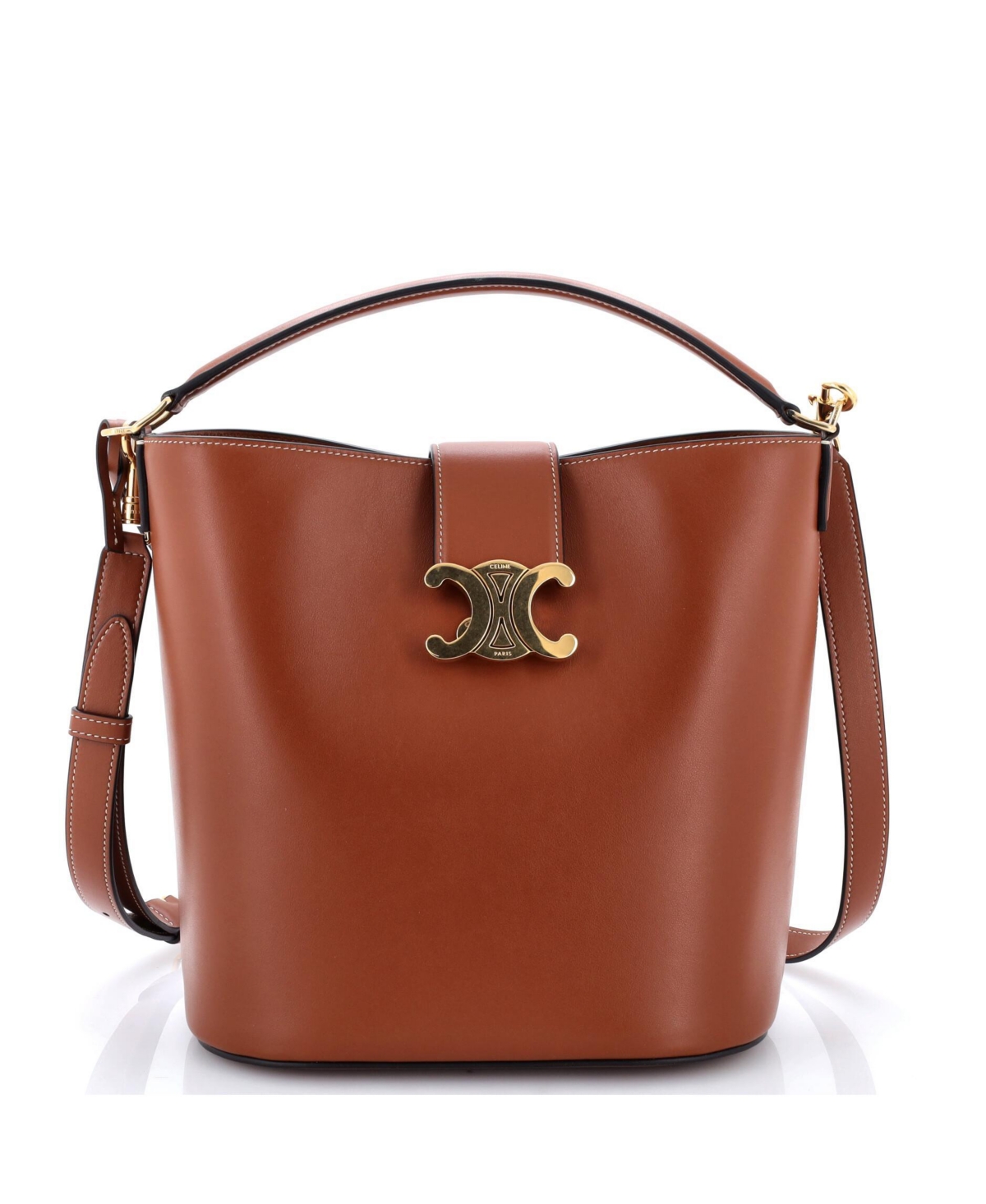 Click here for Pre-Owned Celine Medium Louise Bag Leather - Brown prices