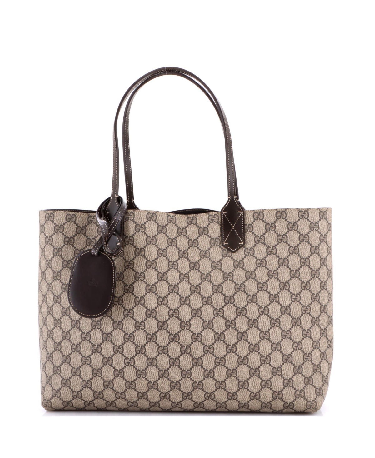 Click here for Pre-Owned Gucci Medium Reversible Tote Gg Coated C... prices