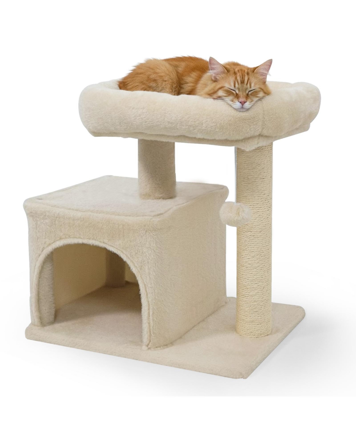 Click here for Gymax 19.5 Small Cat Tree With Large Padded Plush... prices