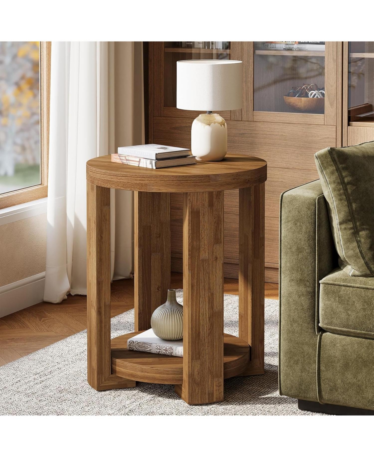 Click here for Tribesigns Side Table  2-Tier Round End Table  Sma... prices