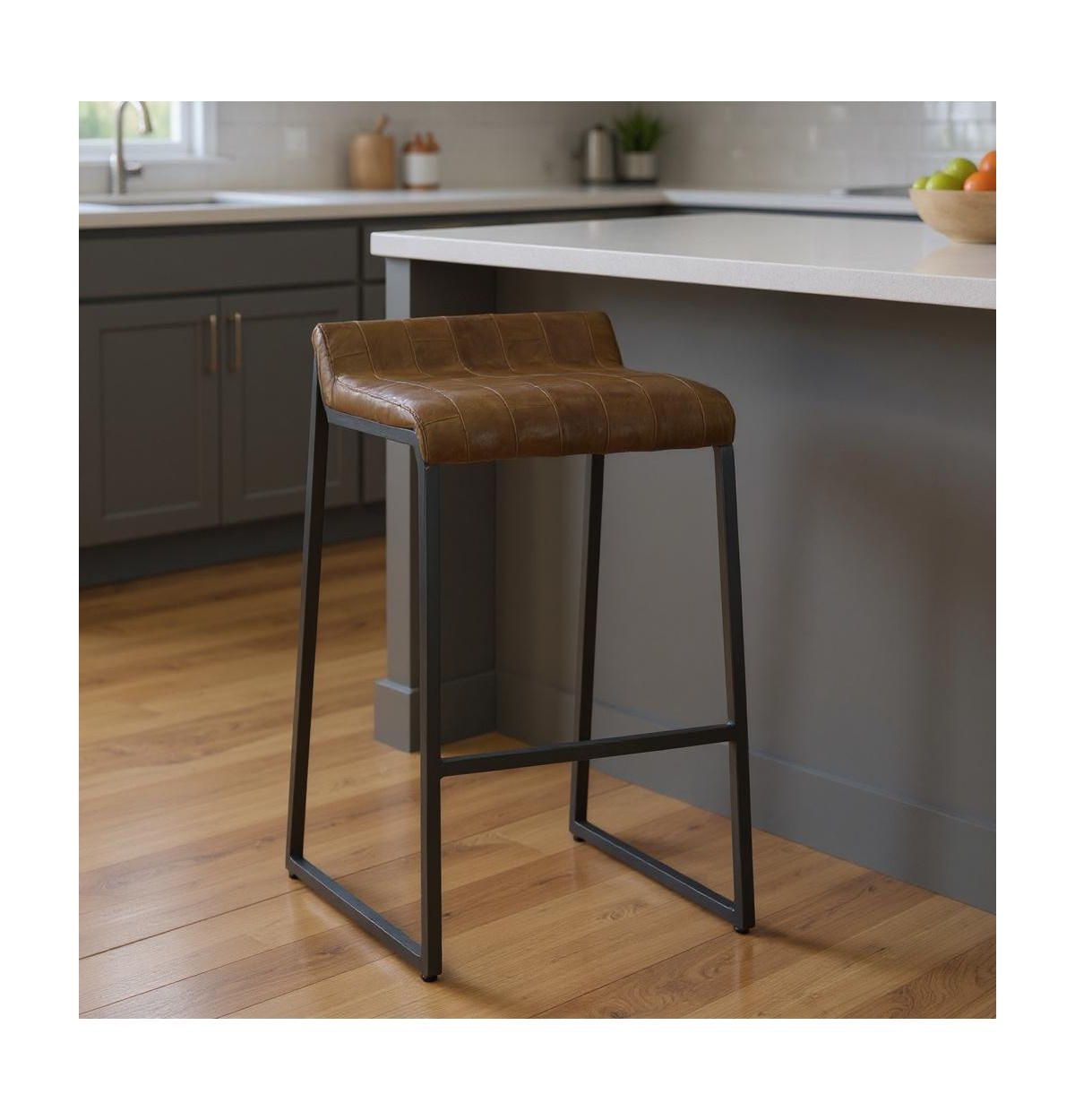 Click here for HomeRoots 27  Iron Backless Counter Height Bar Cha... prices