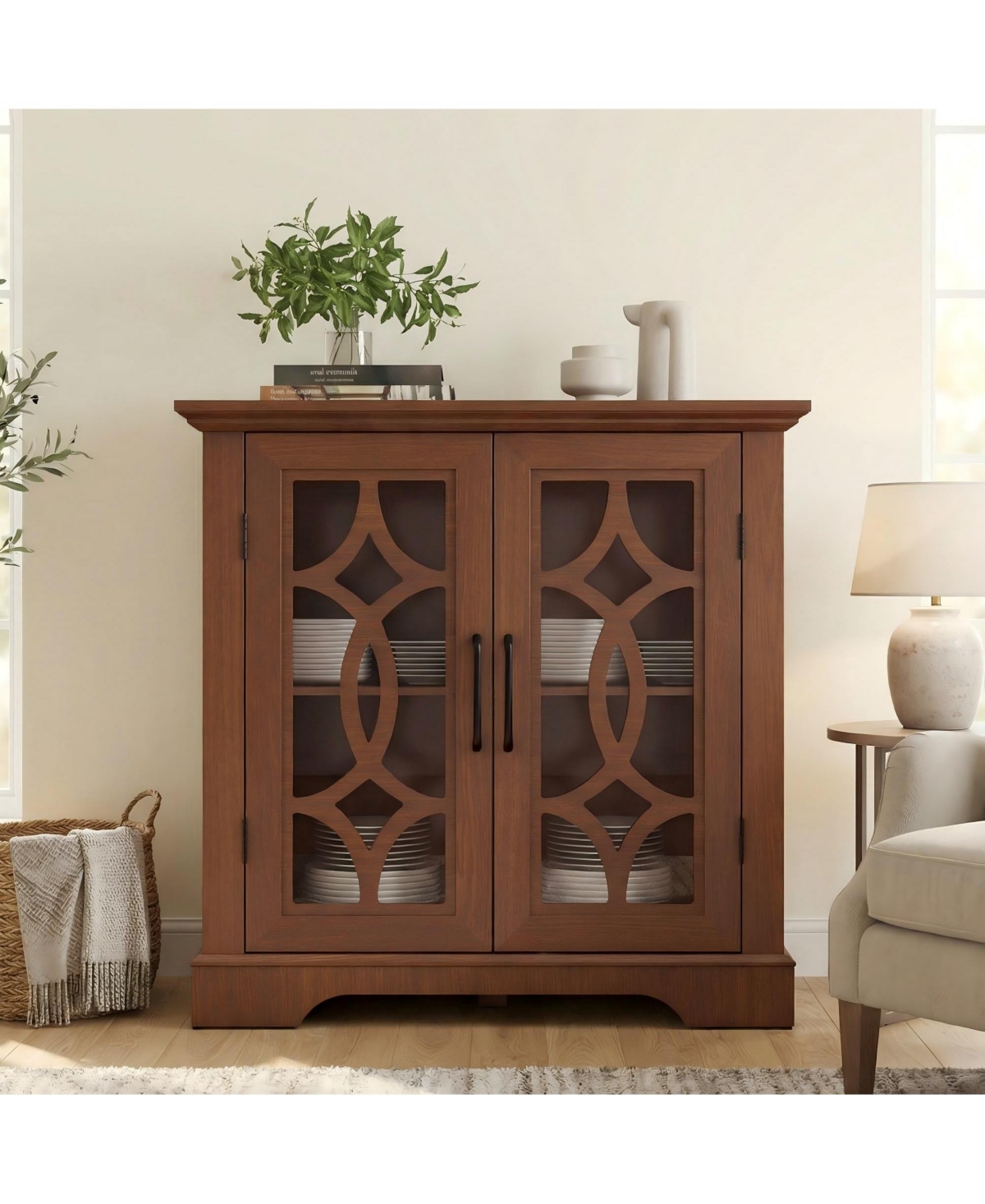 Click here for Sailvan 2-Tempered Glass Door Sideboard  34.37 Spa... prices