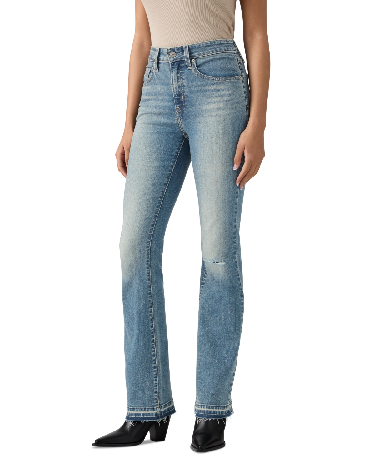 Click here for Levis 725 High-Waist Classic Stretch Bootcut Jeans... prices