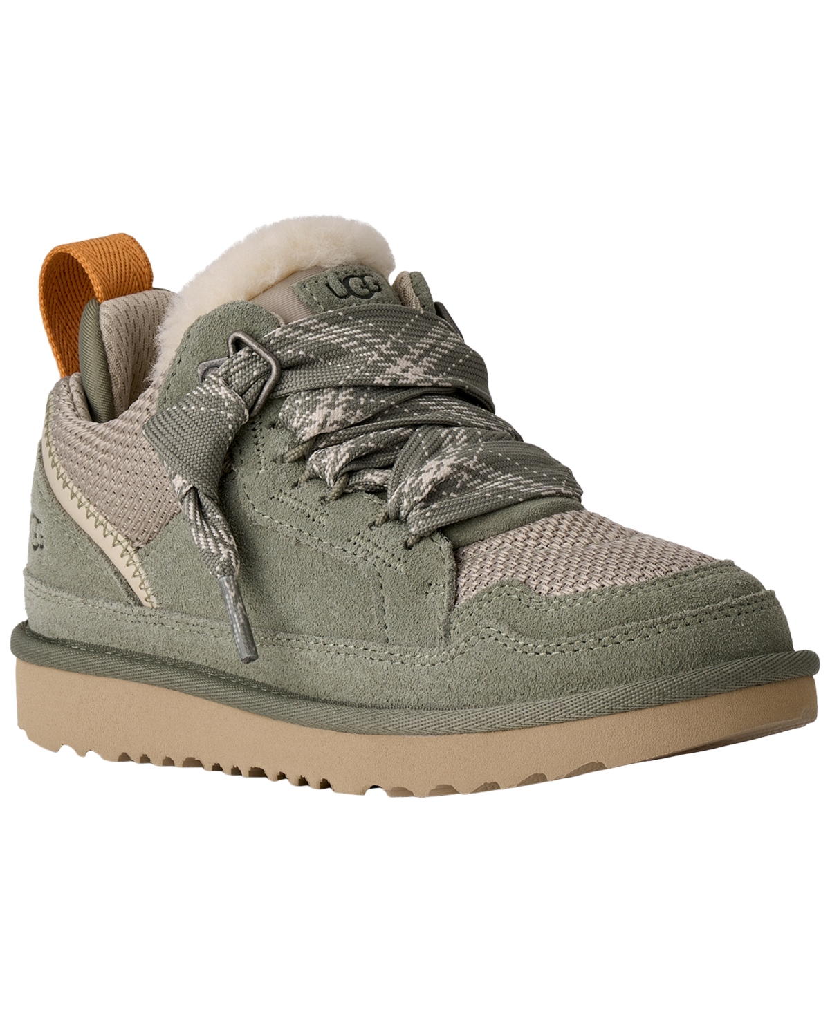 Click here for Ugg Kids Lowmel Lace-Up Cozy Sneakers - Shaded Clo... prices