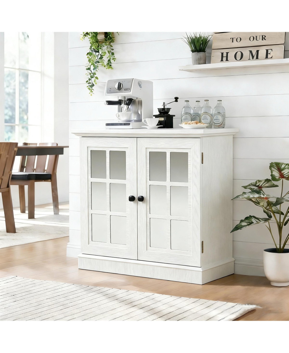Click here for Clihome Modern Mdf Storage Cabinet with 2 Acrylic... prices