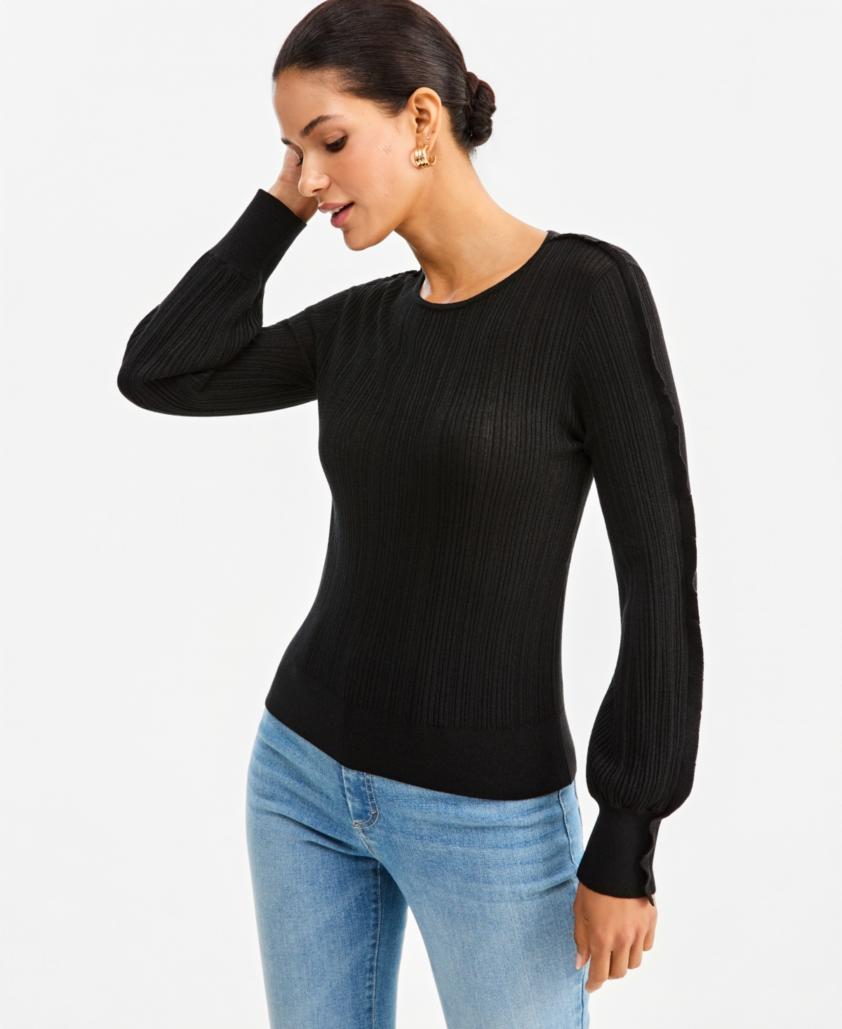 Click here for I.n.c. International Concepts Womens Long-Sleeve C... prices