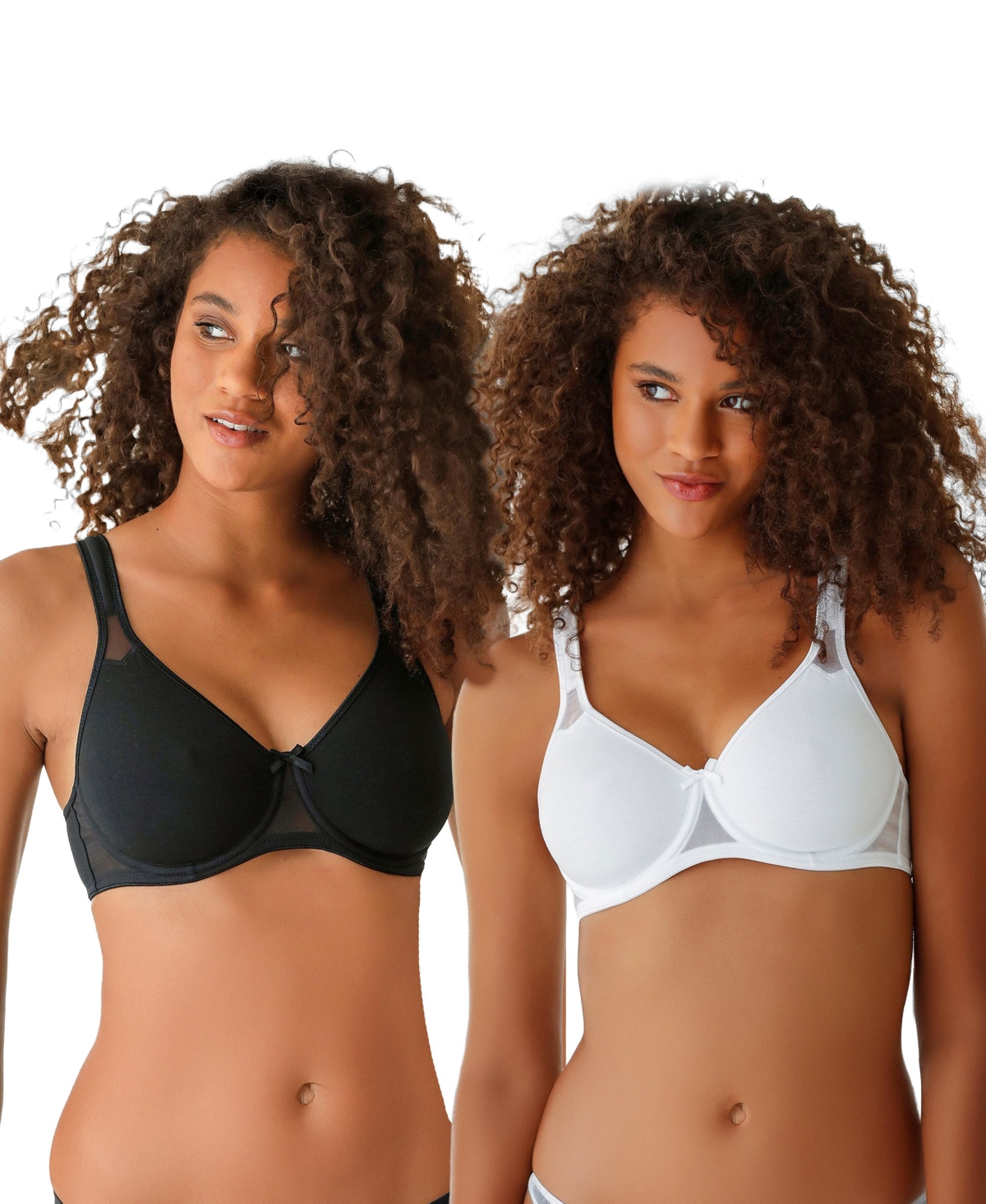 Click here for Lascana Womens 2 Pack Sheer Accent T-Shirt Bras -... prices