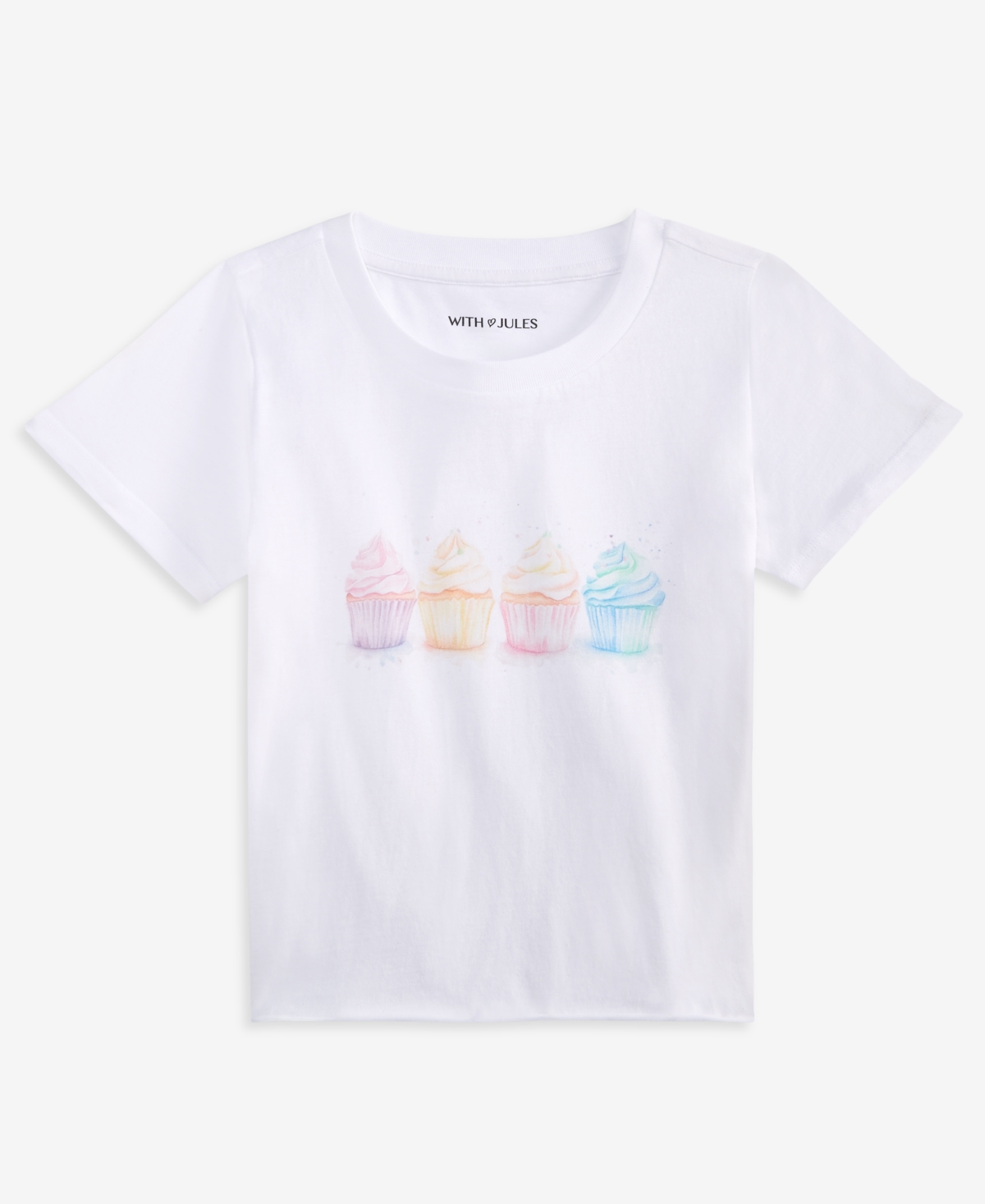Click here for With Jules Big Girl Macaron Graphic Tee - WHITE prices