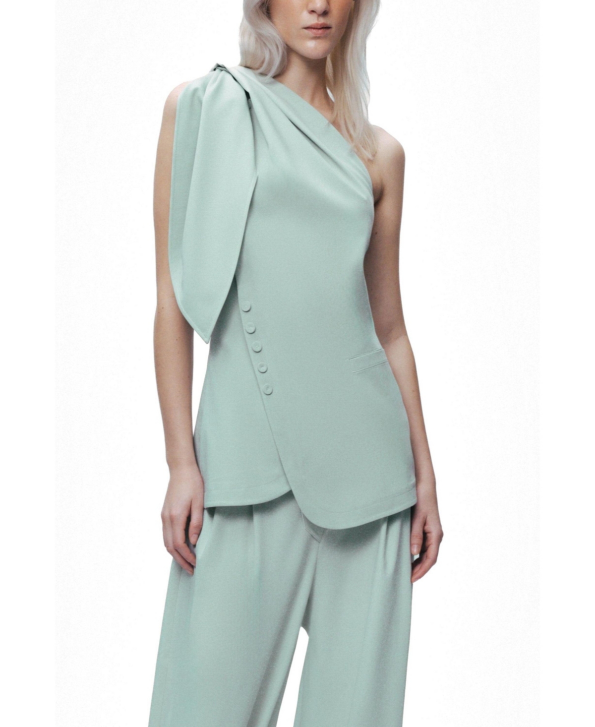 Click here for Nocturne Womens Shoulder-Tie Blouse - Light/pastel... prices