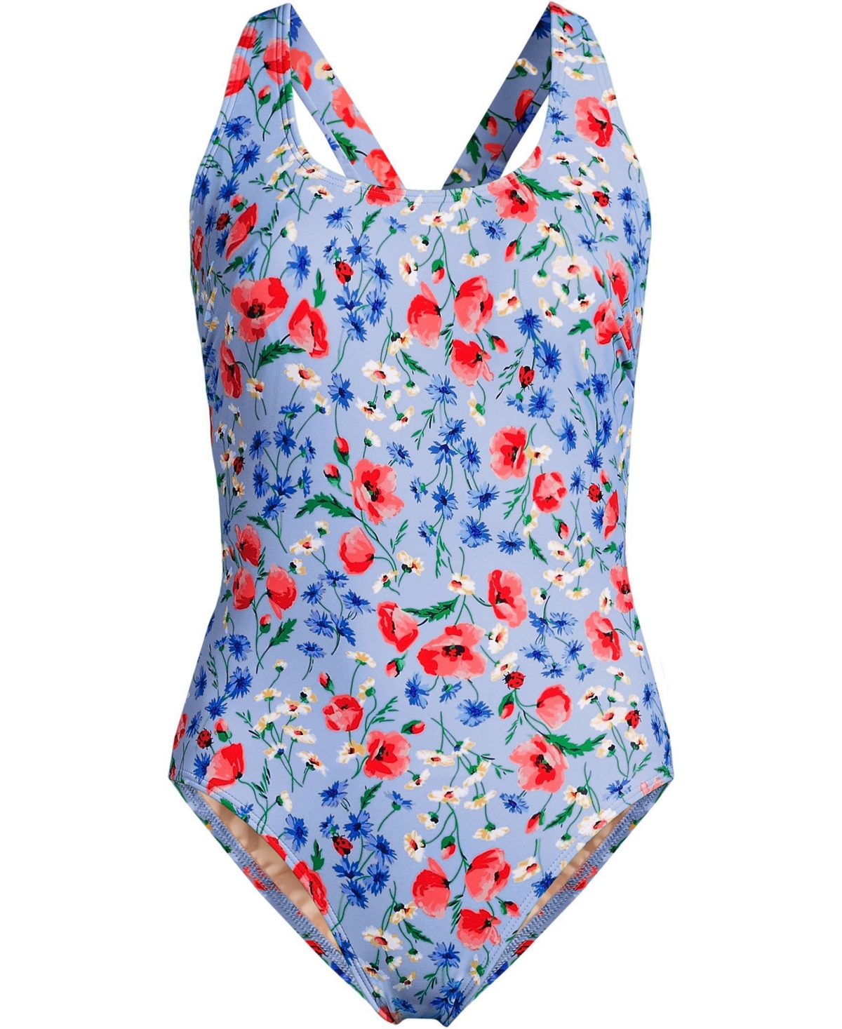 Click here for Lands End Womens Tugless X-Back One Piece Swimsuit... prices