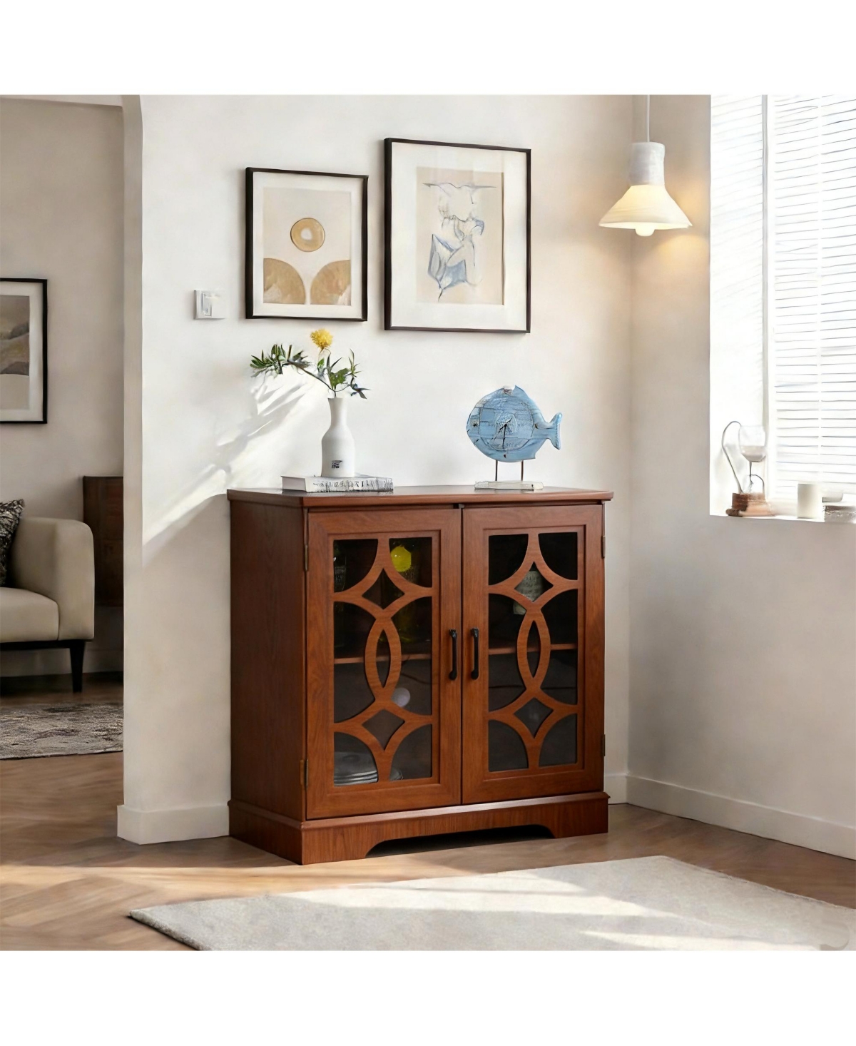Click here for Clihome Modern Buffet Cabinet with Tempered Glass... prices