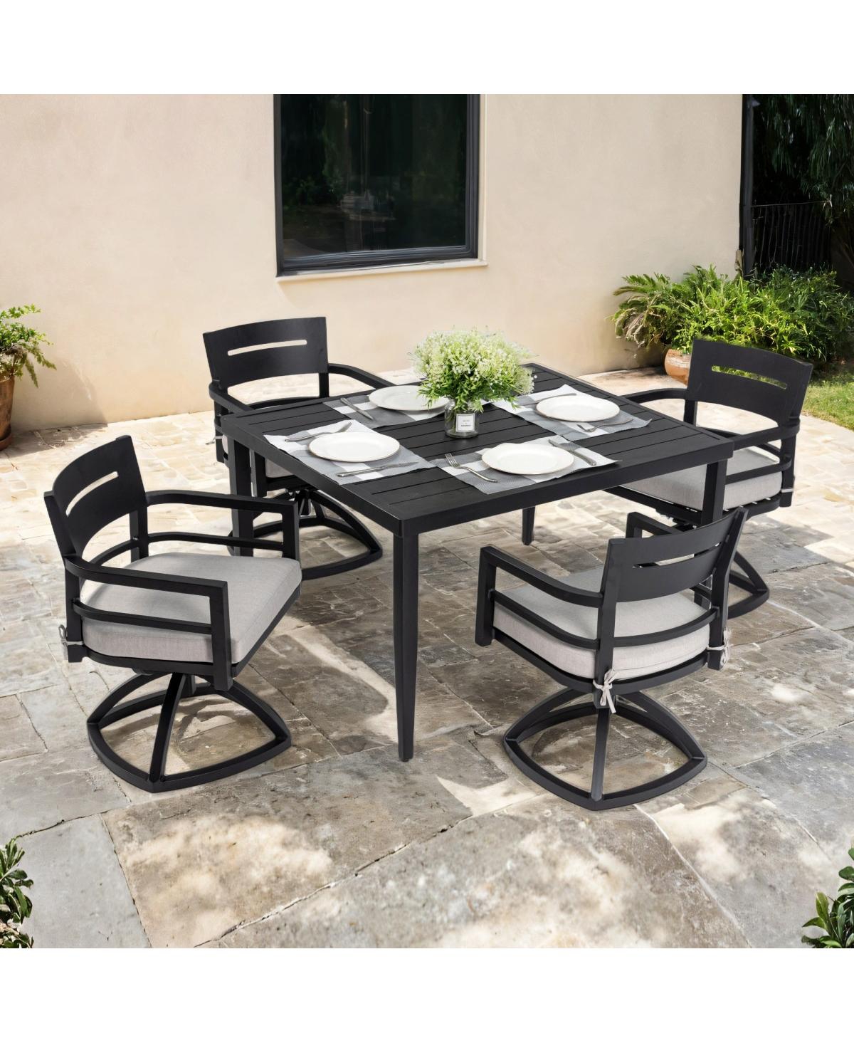 Click here for Asagikoiai Modern 5-Piece Outdoor Patio Dining Set... prices