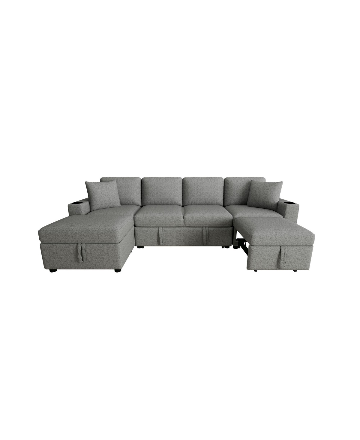 Click here for Clihome Sectional Sofa Bed L-shaped Sofa with Mova... prices