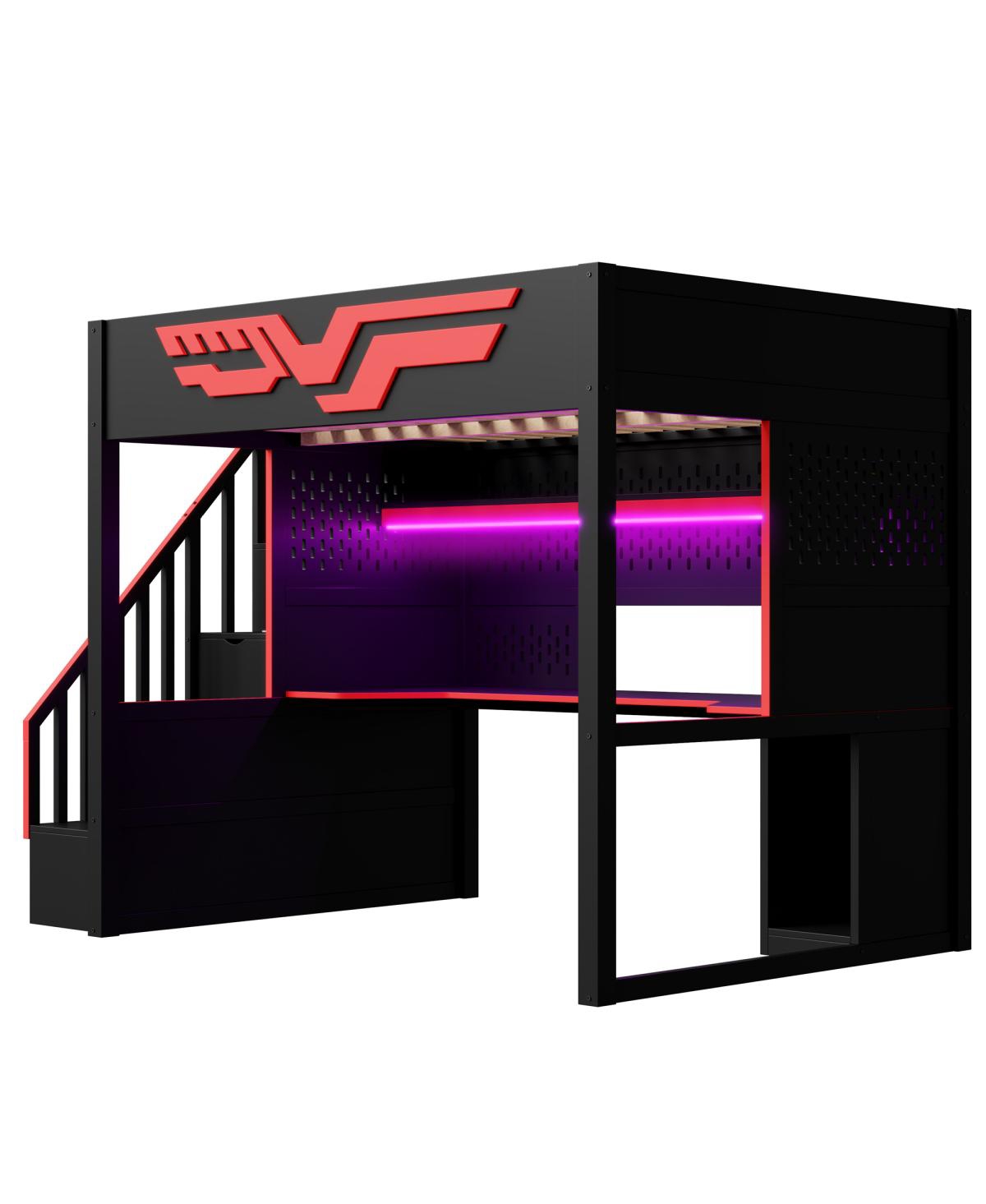 Click here for Streamdale Furniture Gaming Loft Bed with Desk and... prices