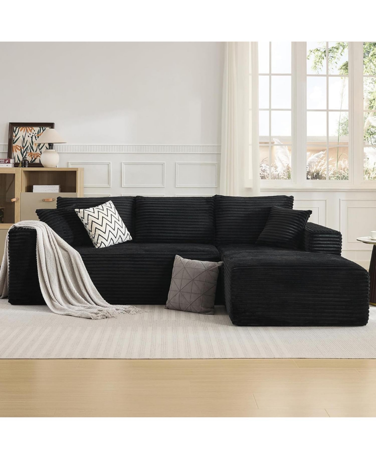 Click here for gaomon 108-Inch Cloud Sectional Couch with L-Shape... prices