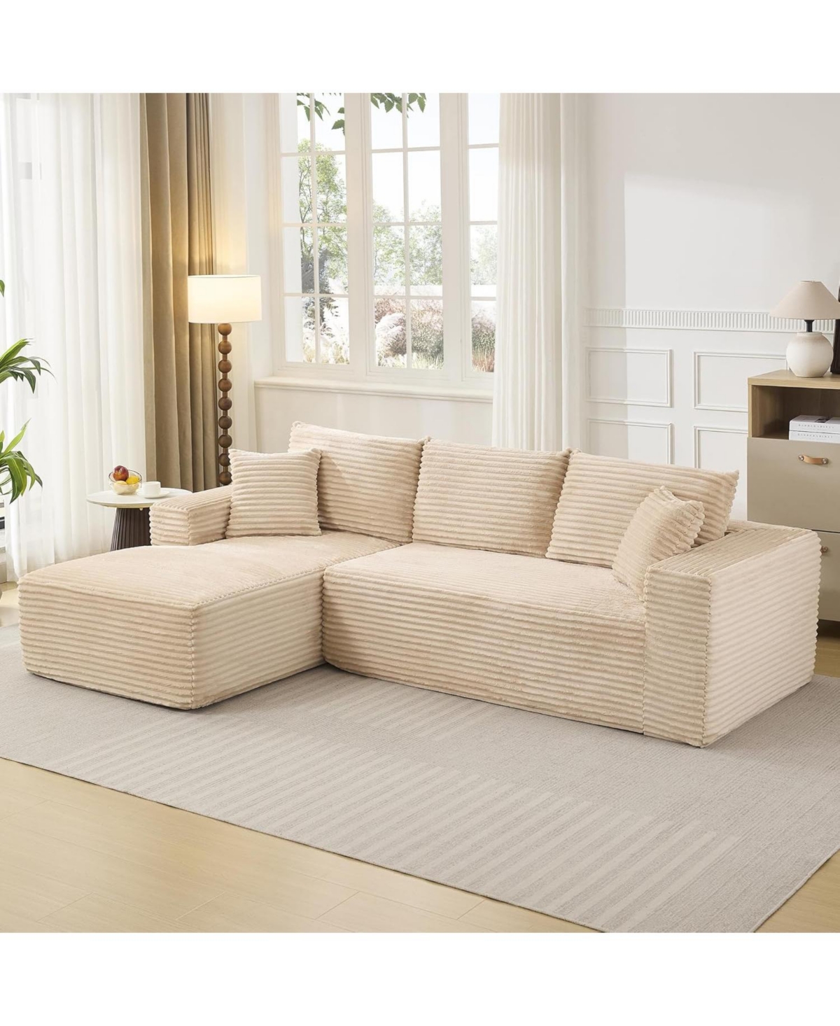 Click here for gaomon 108-Inch Cloud Sectional Couch with L-Shape... prices