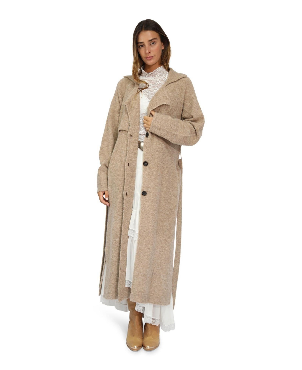 Click here for Belle & Bloom Womens Live in Dream Maxi Trench Car... prices