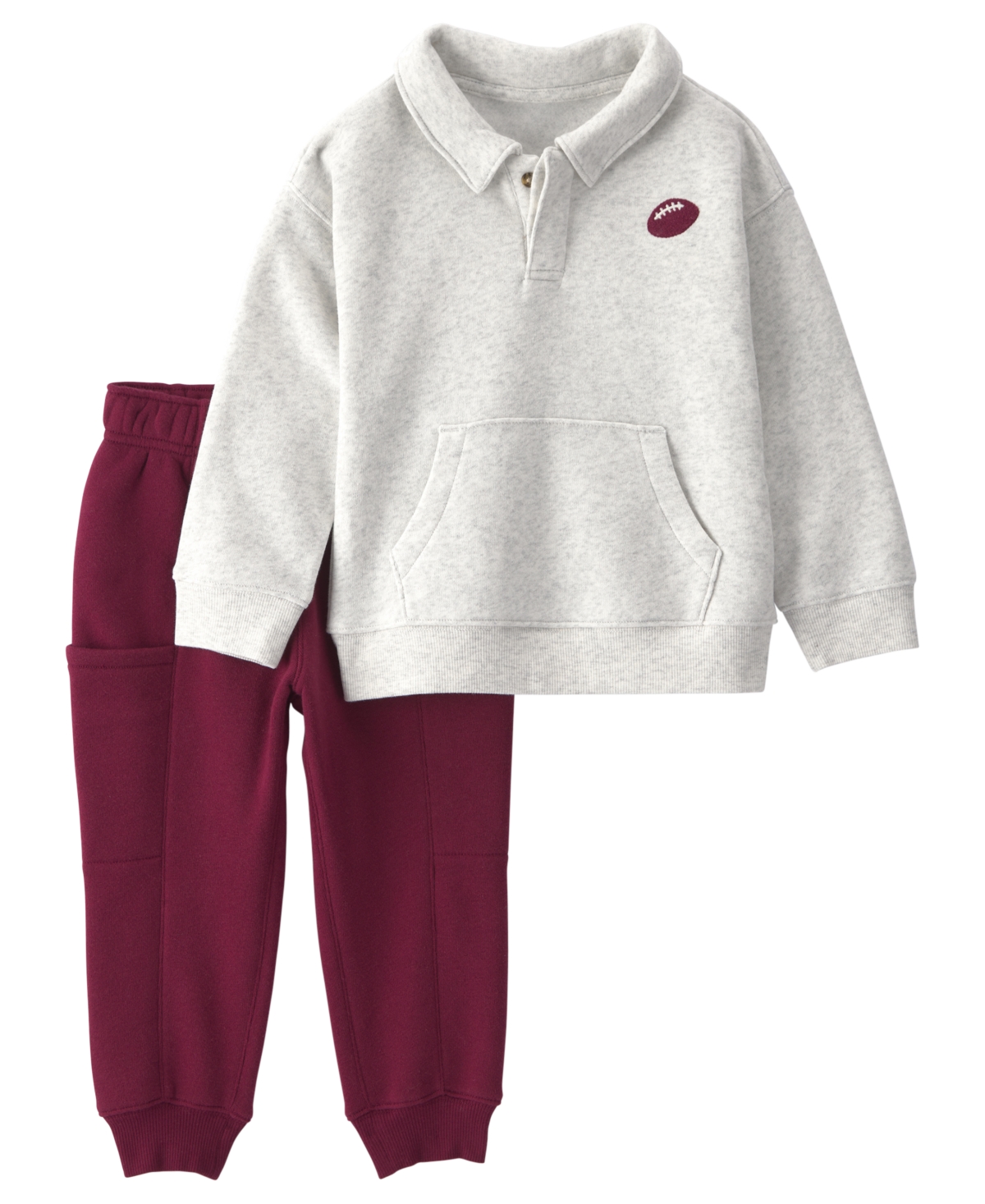 Click here for Carters Toddler Boys 2T-5T Football Fleece Henley... prices