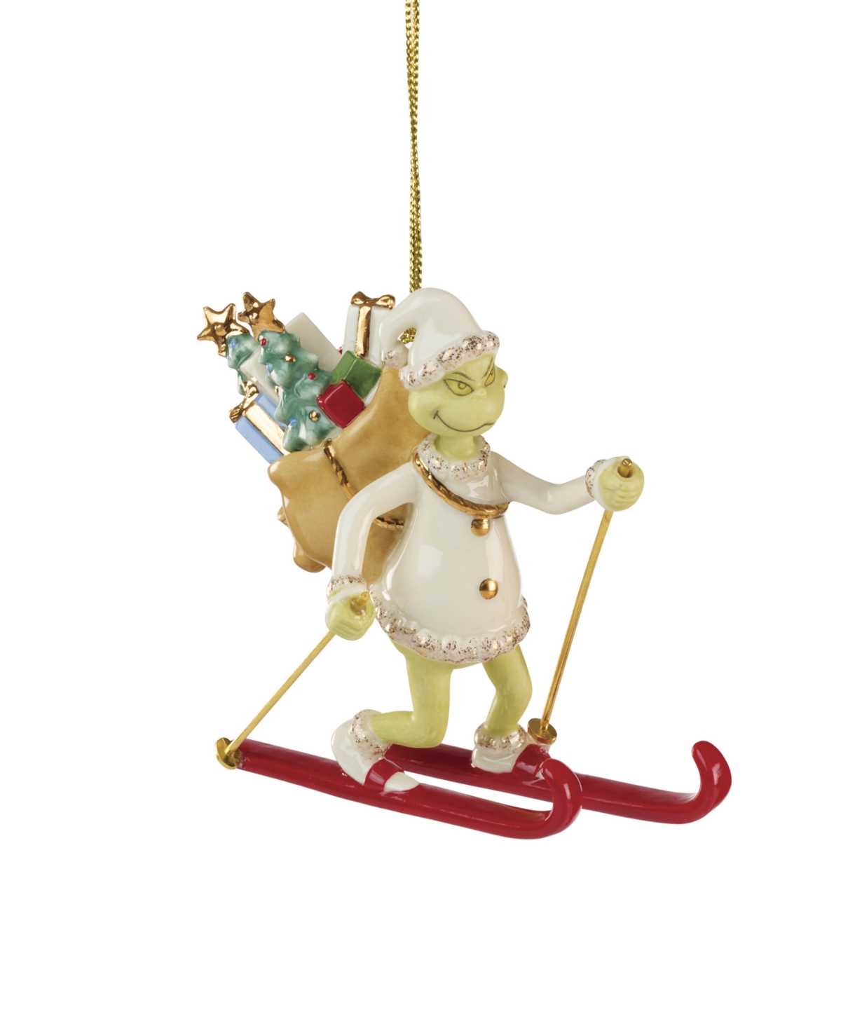 Click here for Lenox Grinch on Skis Ornament - Multi prices